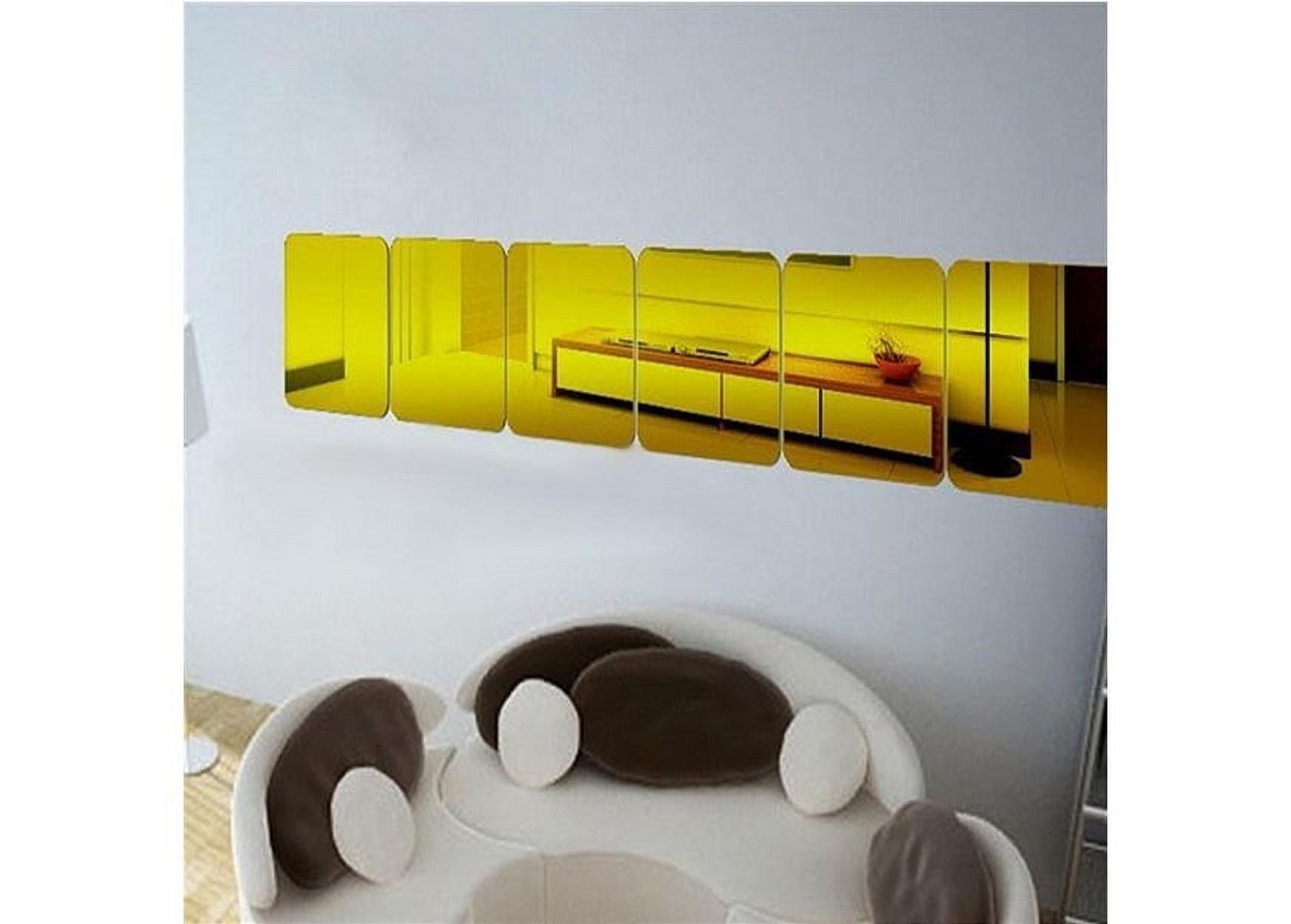 Quinlirra Removable Acrylic Mirror Setting Wall Sticker Decal DIY ...
