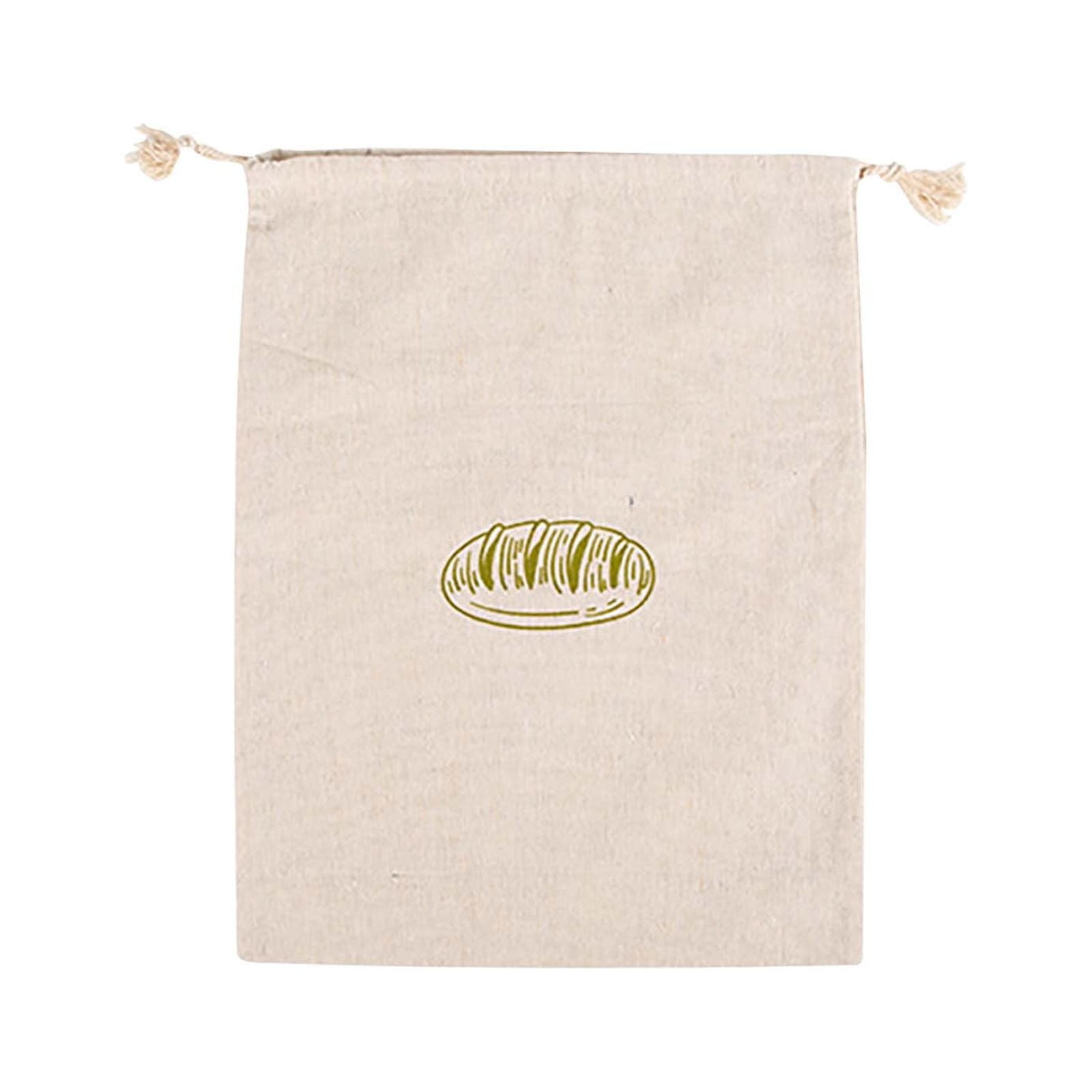 Todaioua Reusable Linen Bread Bag Eco-Friendly Drawstring Storage Bag ...