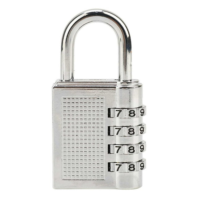 Shackle Small Combination Locker Lock, Padlock Combination with 4 Digit ...