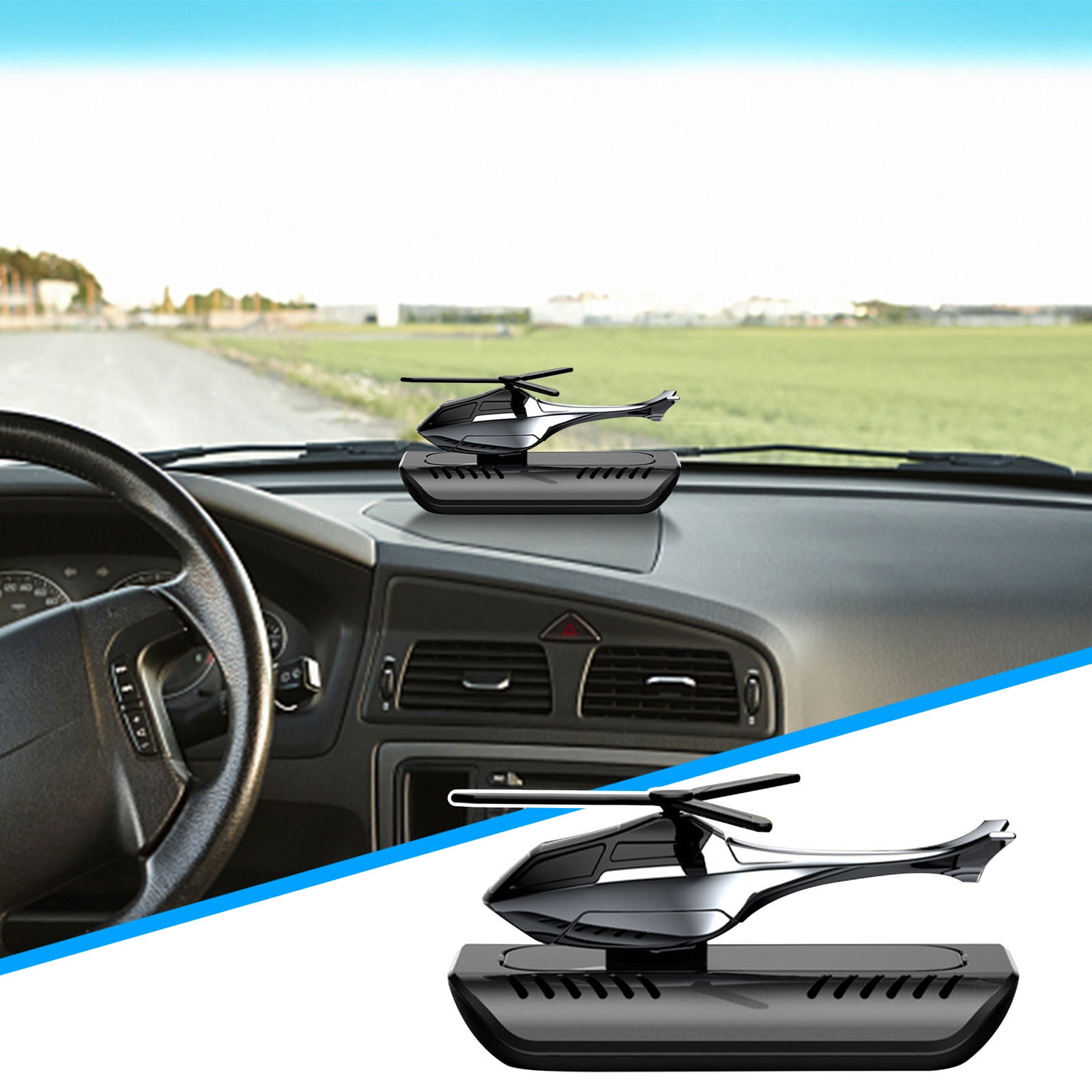 Todaioua Solar Powered Car Perfume Diffuser 5ml Aromatherapy Air ...