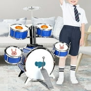 Best Choice Products Kids 11-Piece Drum Set with Bass Snare Cymbal ...