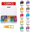 60pcs Multicolor Profile Small Size Mini Blade Fuse Assortment Auto Car ...