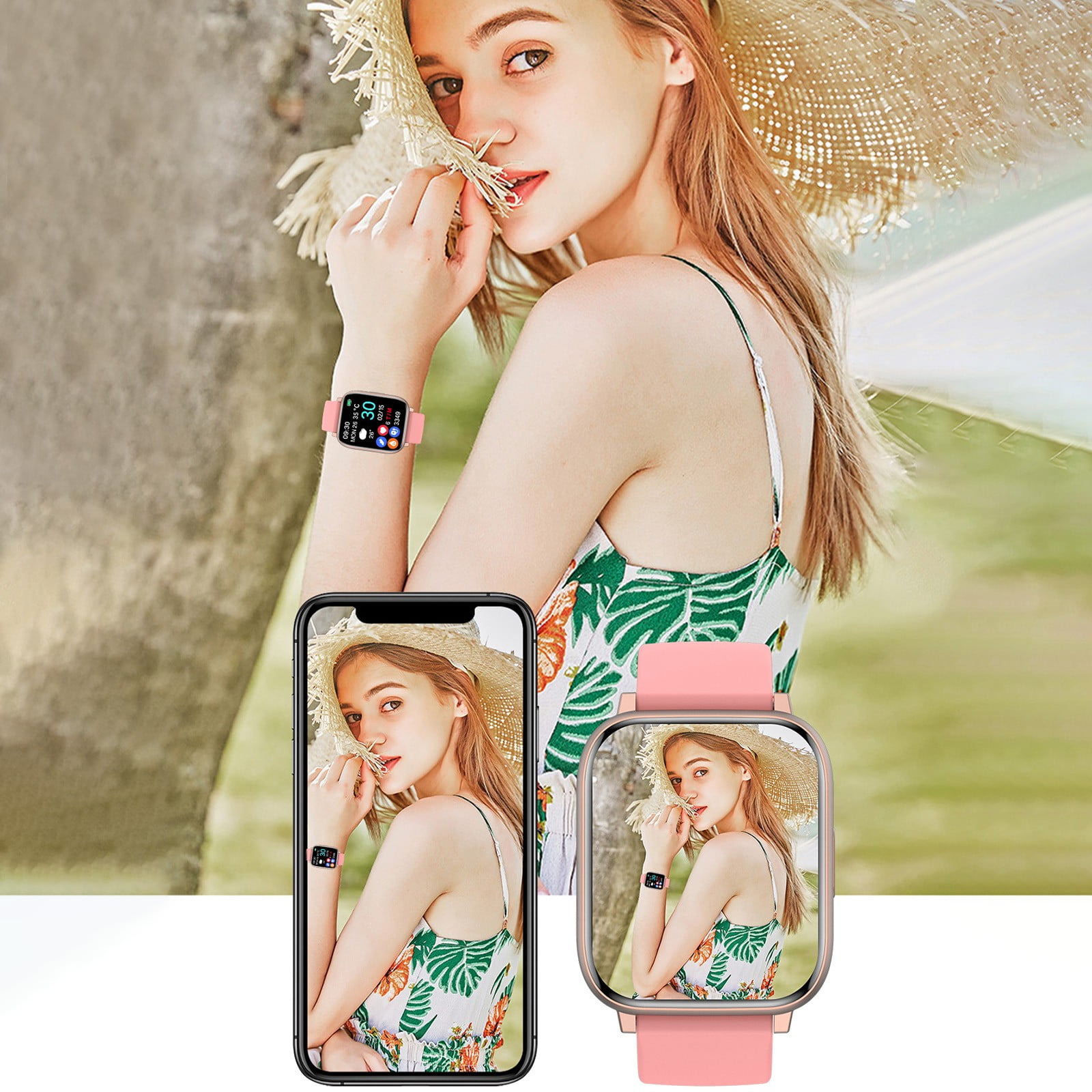 Quinlirra Easter Gifts for Women and Men Clearance Smart Watch,Multiple Motion Modes,Remote ...