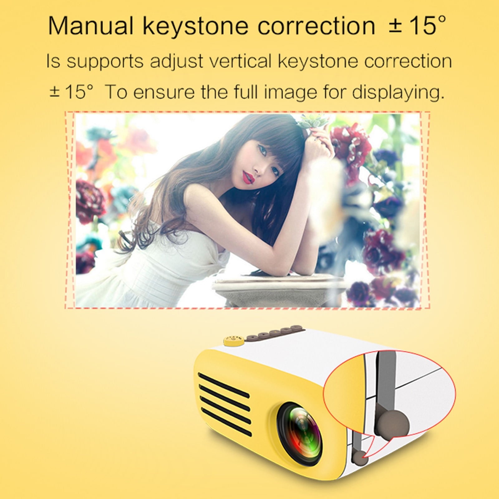 Easter Gifts for Women and Men YG200 LED Projector 800 Lumens Support ...