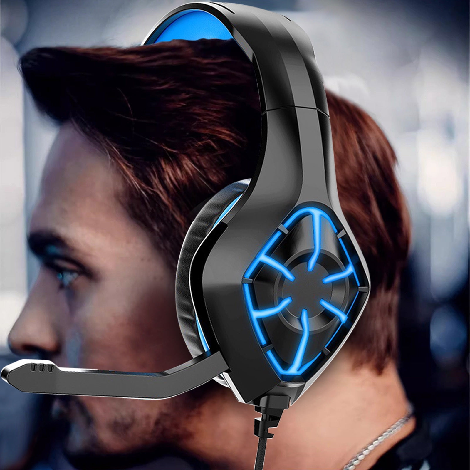 Todaioua Headworn Computer Gaming Earphones, Wired Earphones ...