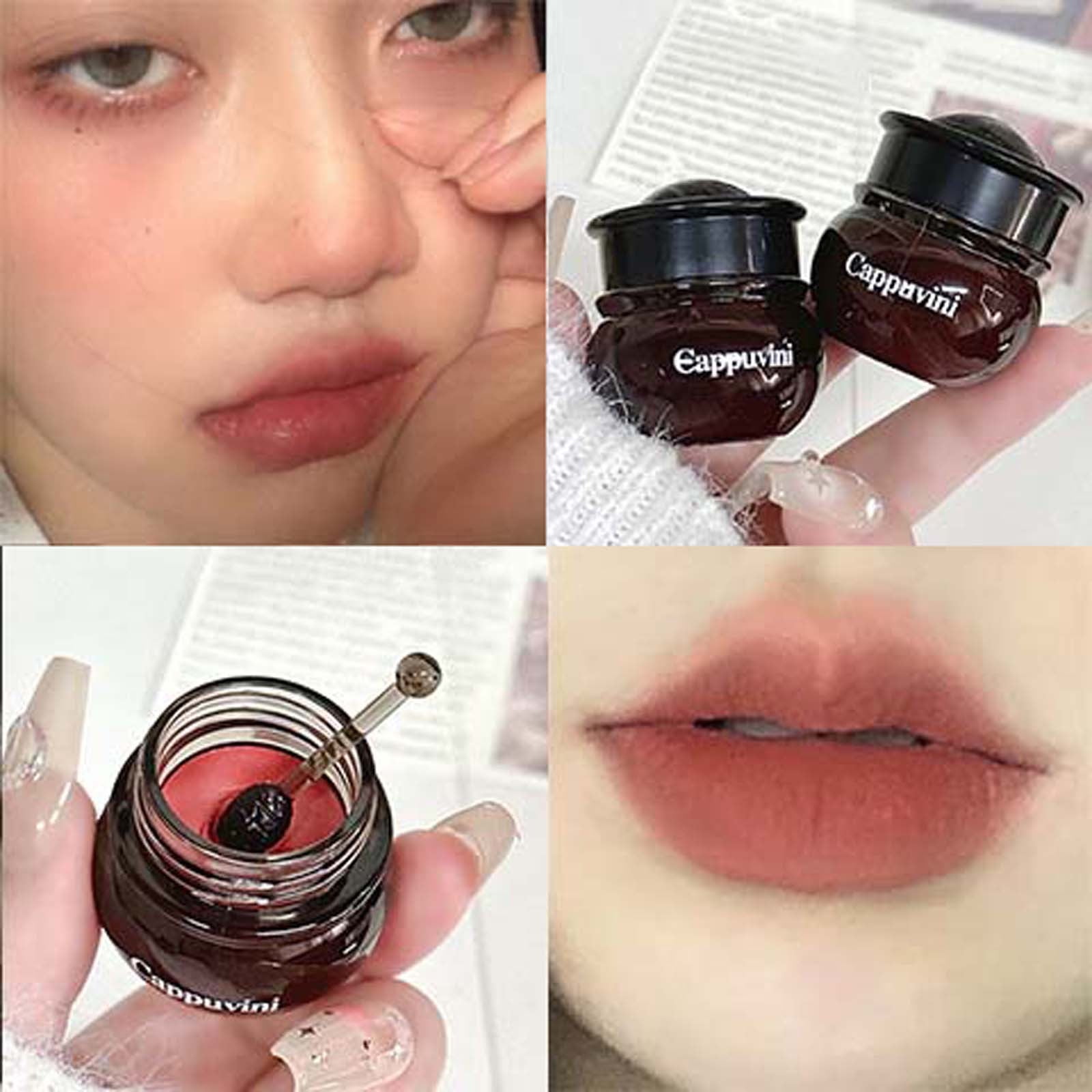 Todaioua Little Pot Lip Mask Lip Mud Moisturizes and Softens Lip Lines ...