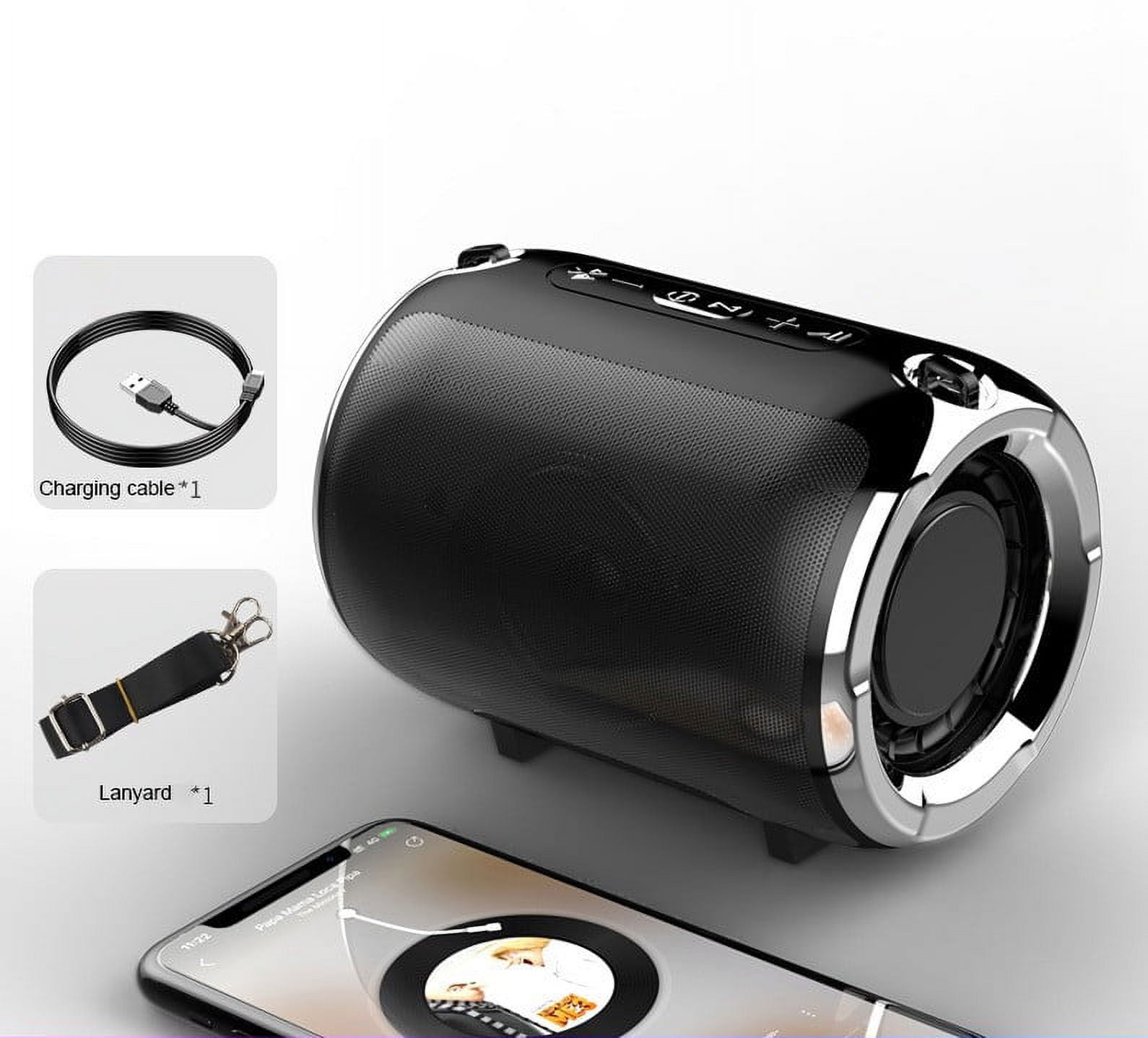 New Dual Speaker Subwoofer Outdoor Portable Compact Mini Audio System ...