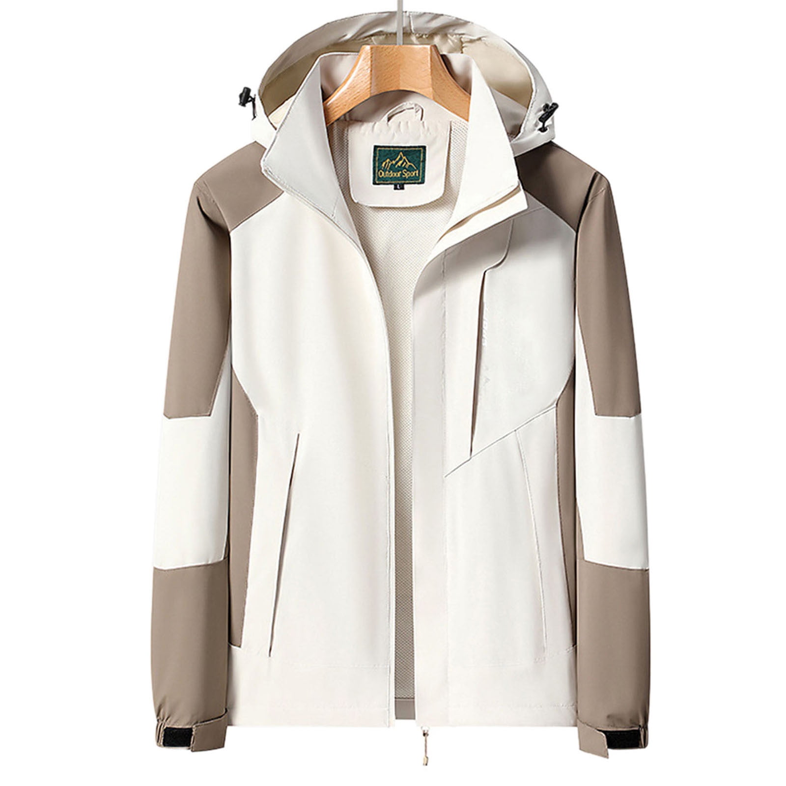 Quinlirra Rain Coats For Men Waterproof Men Solid Rain Jacket Outdoor ...