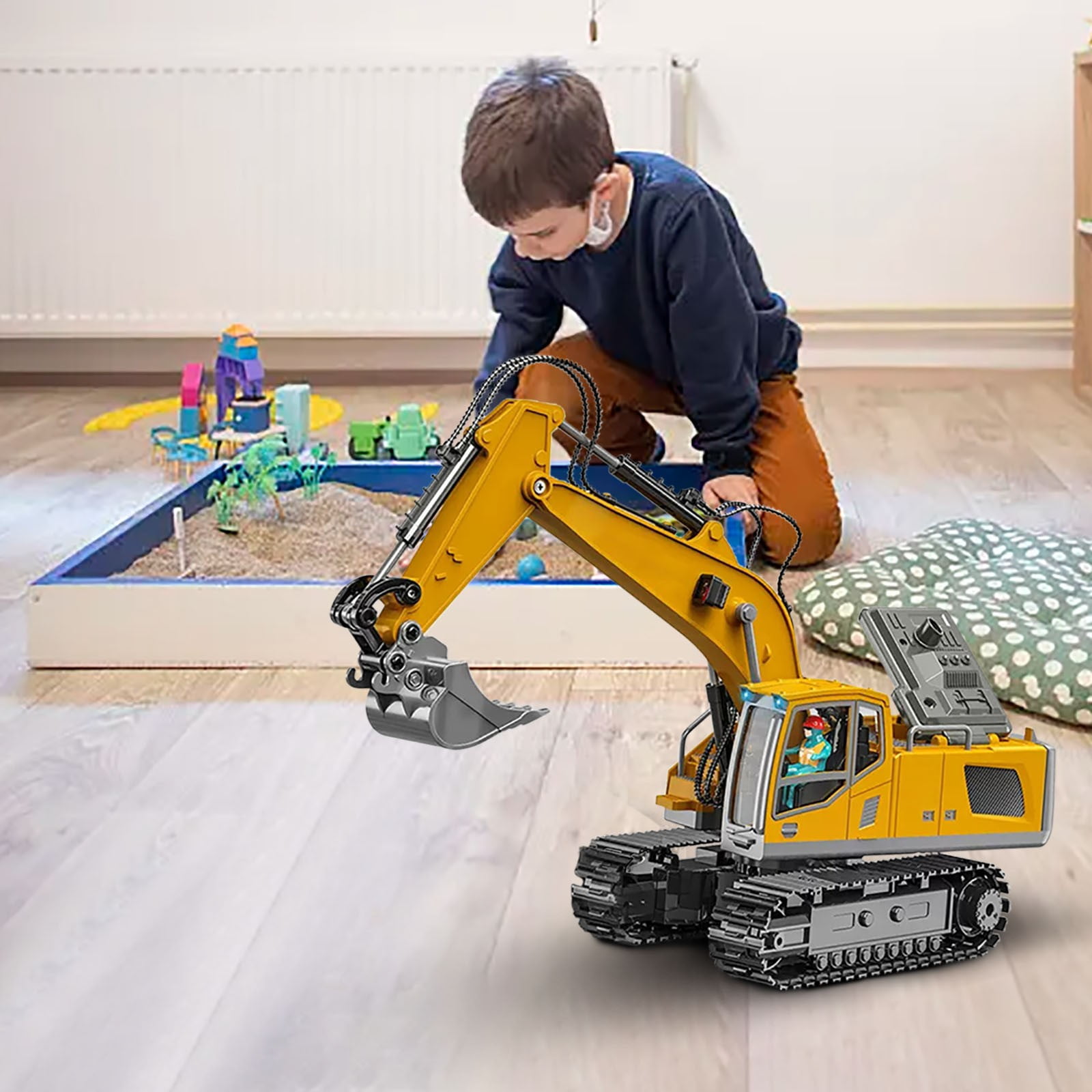 Quinlirra Remote Control Excavator Rc Toy With 360 Rotation ...