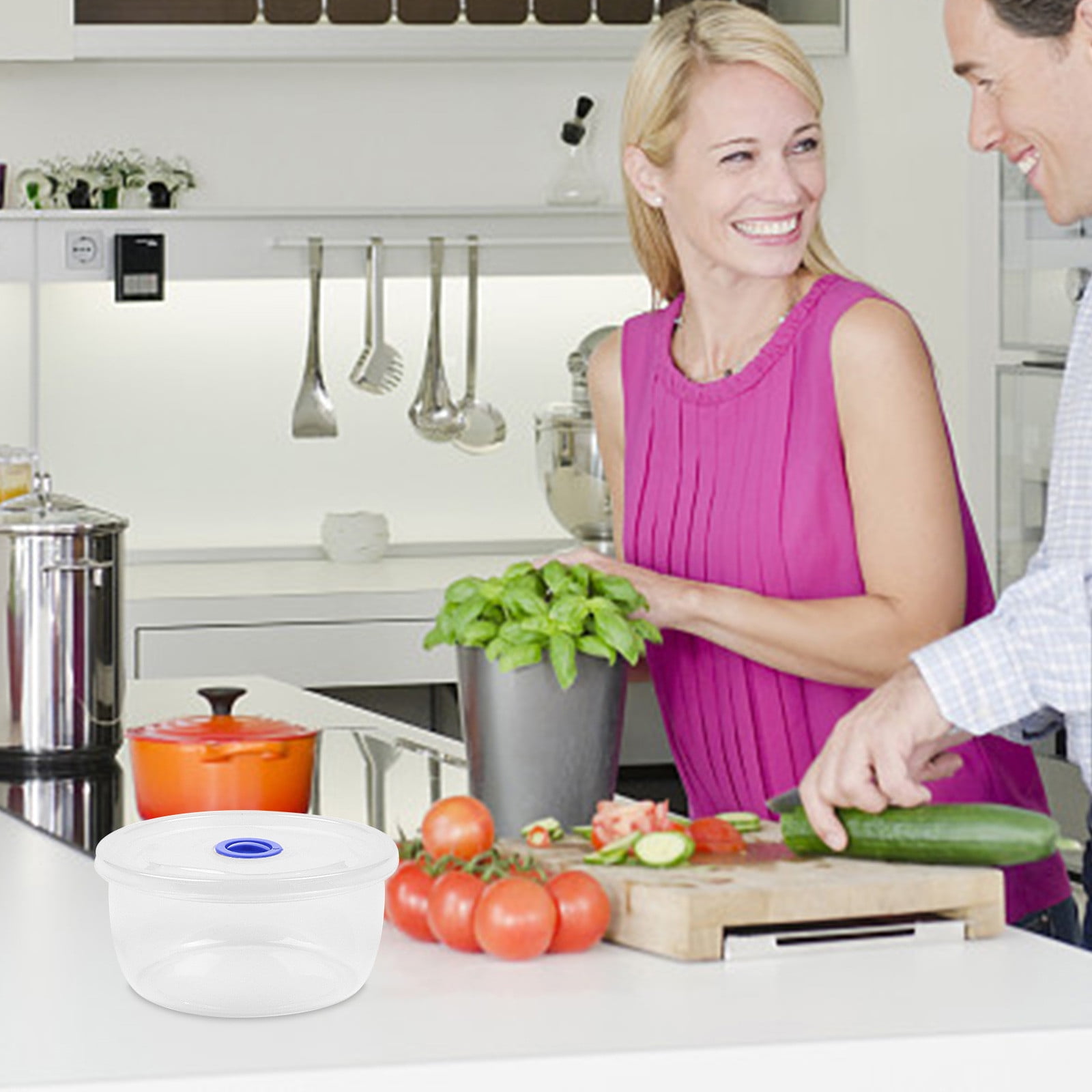 Todaioua Reusable Plastic Soup Freezer Containers with Lids,Airtight ...