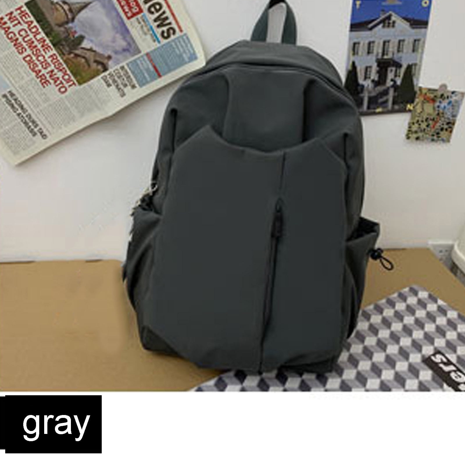 Schoolbag For Male College Students Ins Trendy Cool Casual Large ...