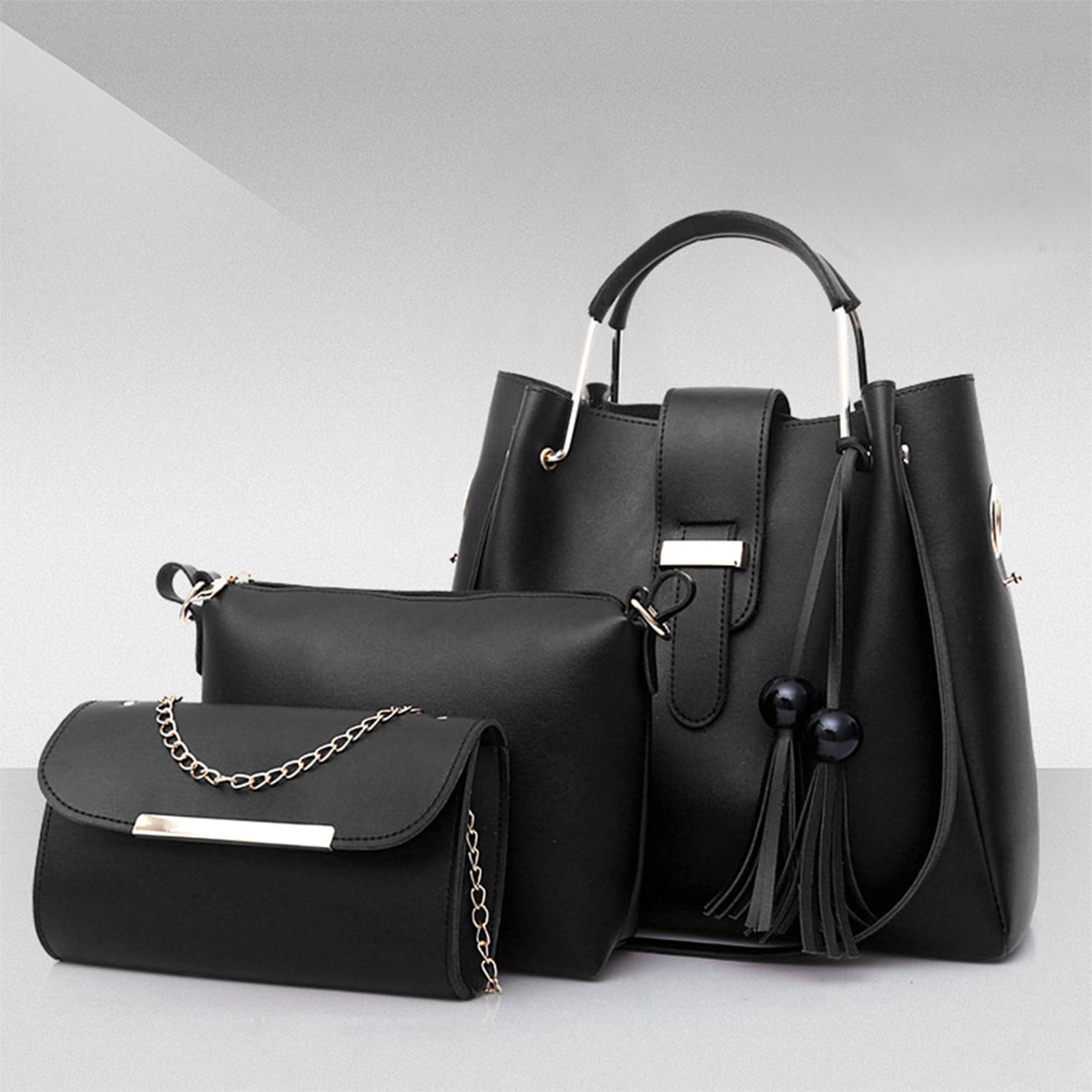 Quinlirra Set of 3 Purses for Women Tote Purse and Wallet Set Shoulder ...