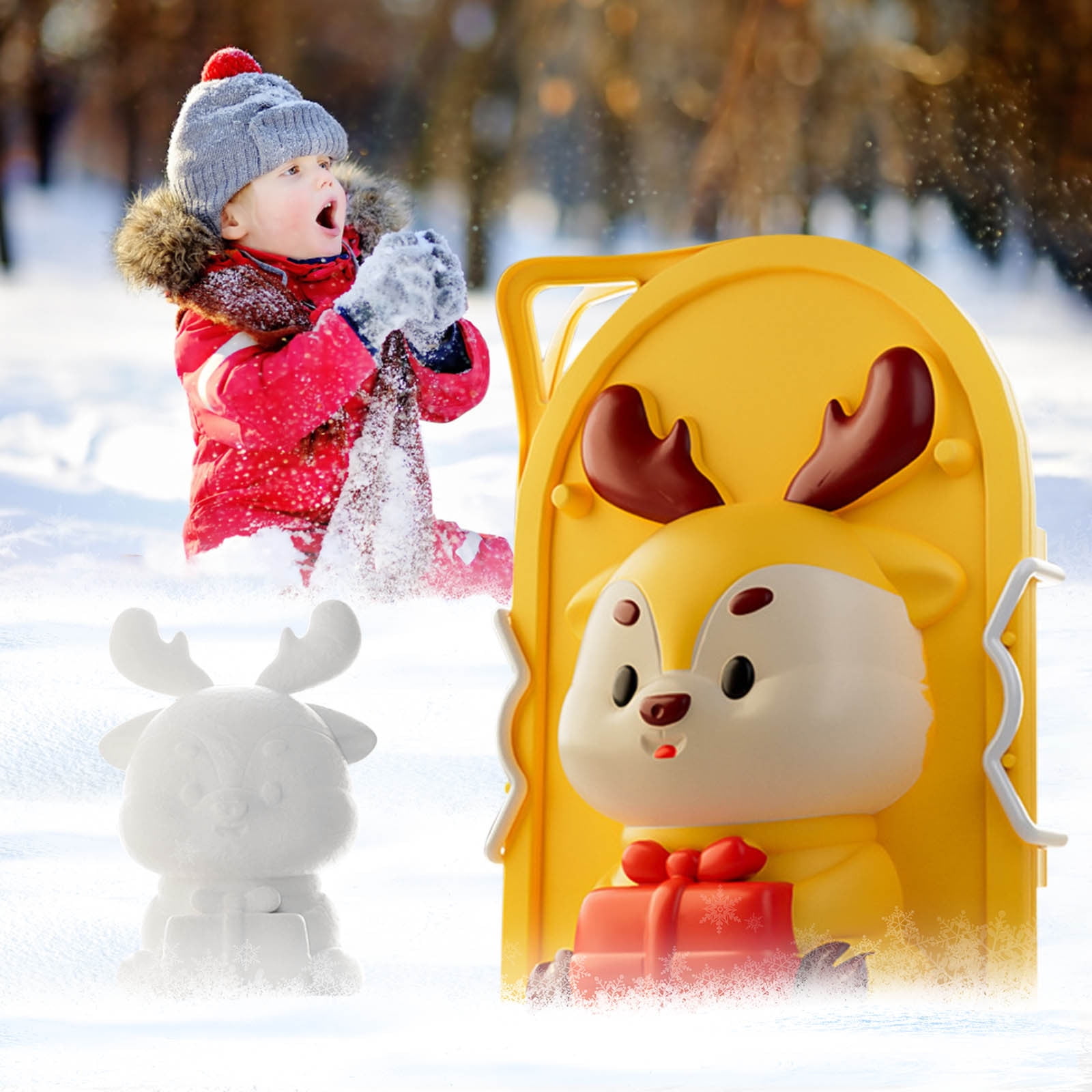 Todaioua Snow Clip Tool, Snowball Maker with Handle, Ergonomic Snowball ...