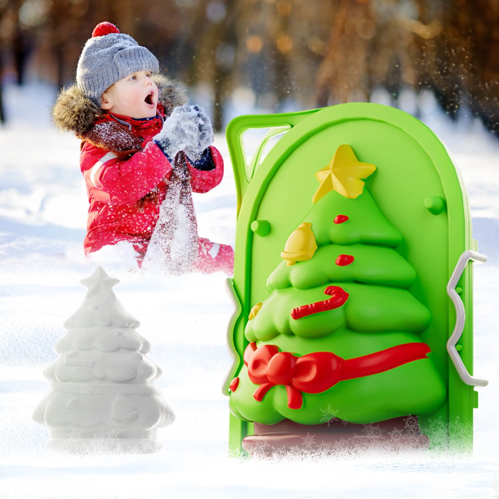 Todaioua Snow Clip Tool, Snowball Maker with Handle, Ergonomic Snowball ...