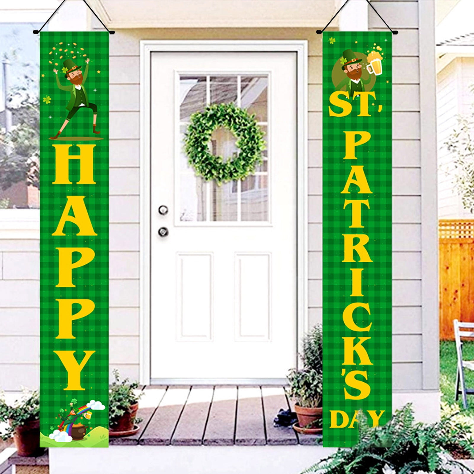 Todaioua St. Patrick's Day Gnomes Banner Decorations - Irish Luck ...