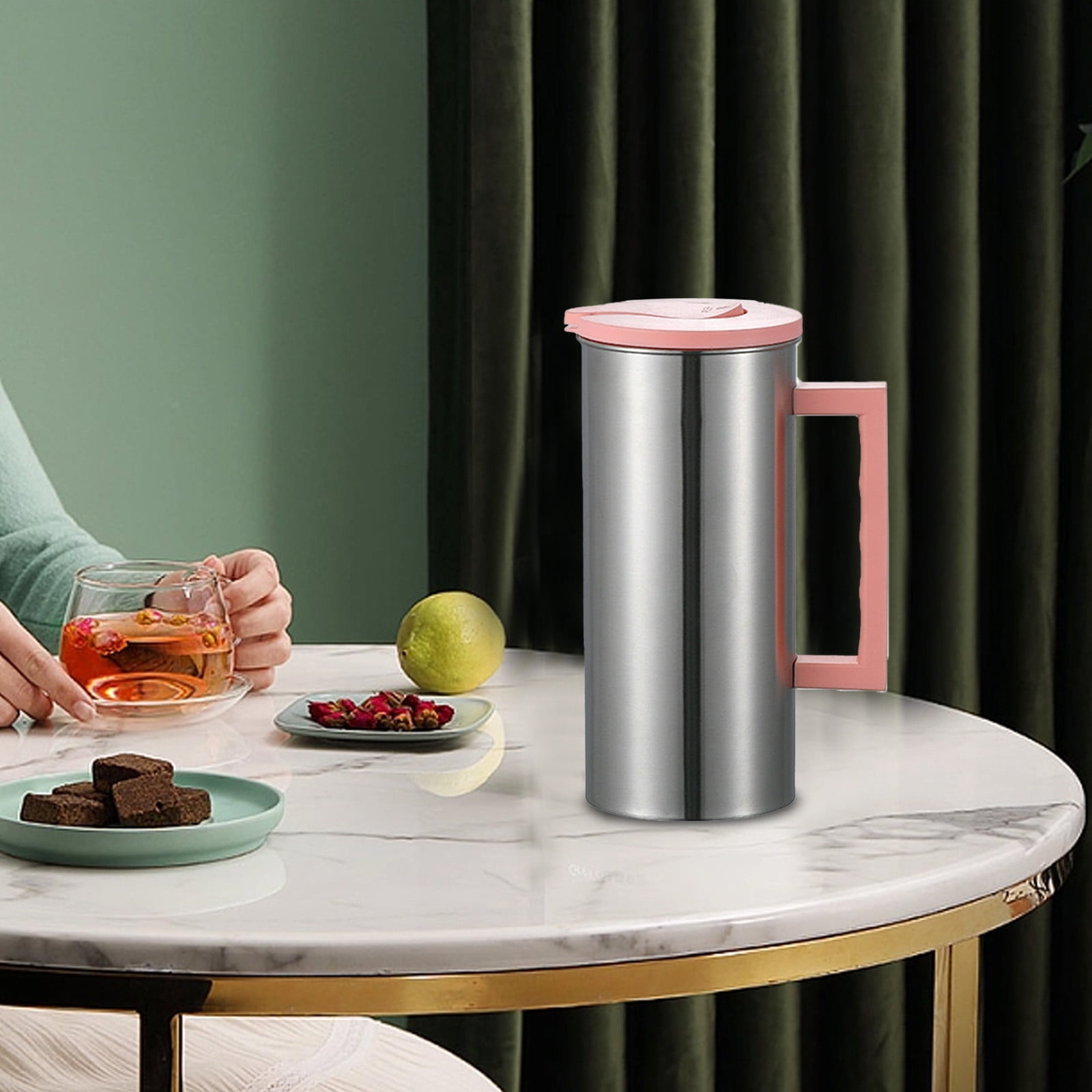 Quinlirra Thermal Coffee Carafe, Insulated Stainless Steel Double ...