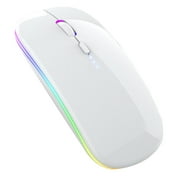 Wireless Bluetooth Mouse, Rechargeable, LED Dual Modes, Compatible with ...