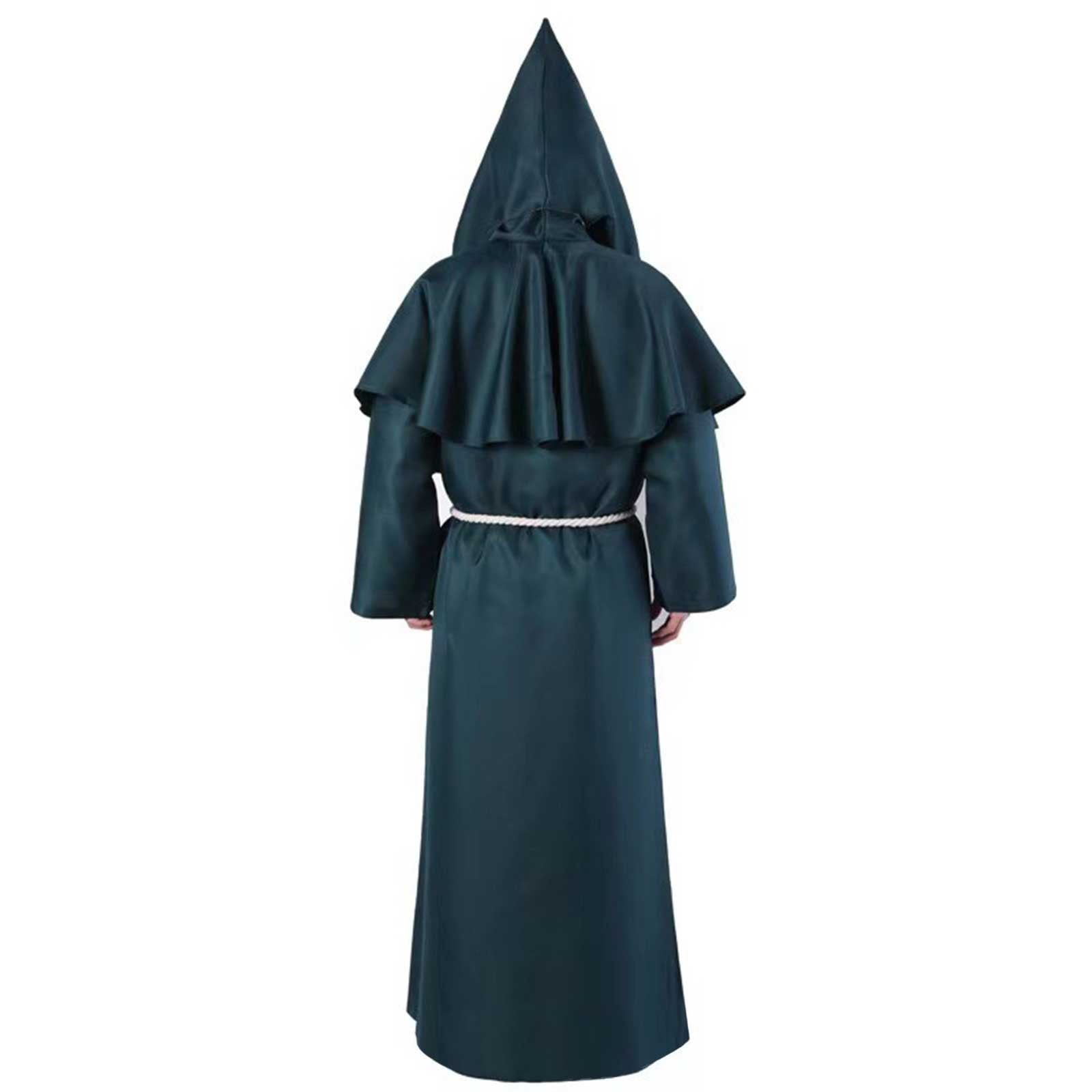 Quinlirra Women'S Adult Solid Hooded Gown Long Sleeve Cloak Uniform Top ...