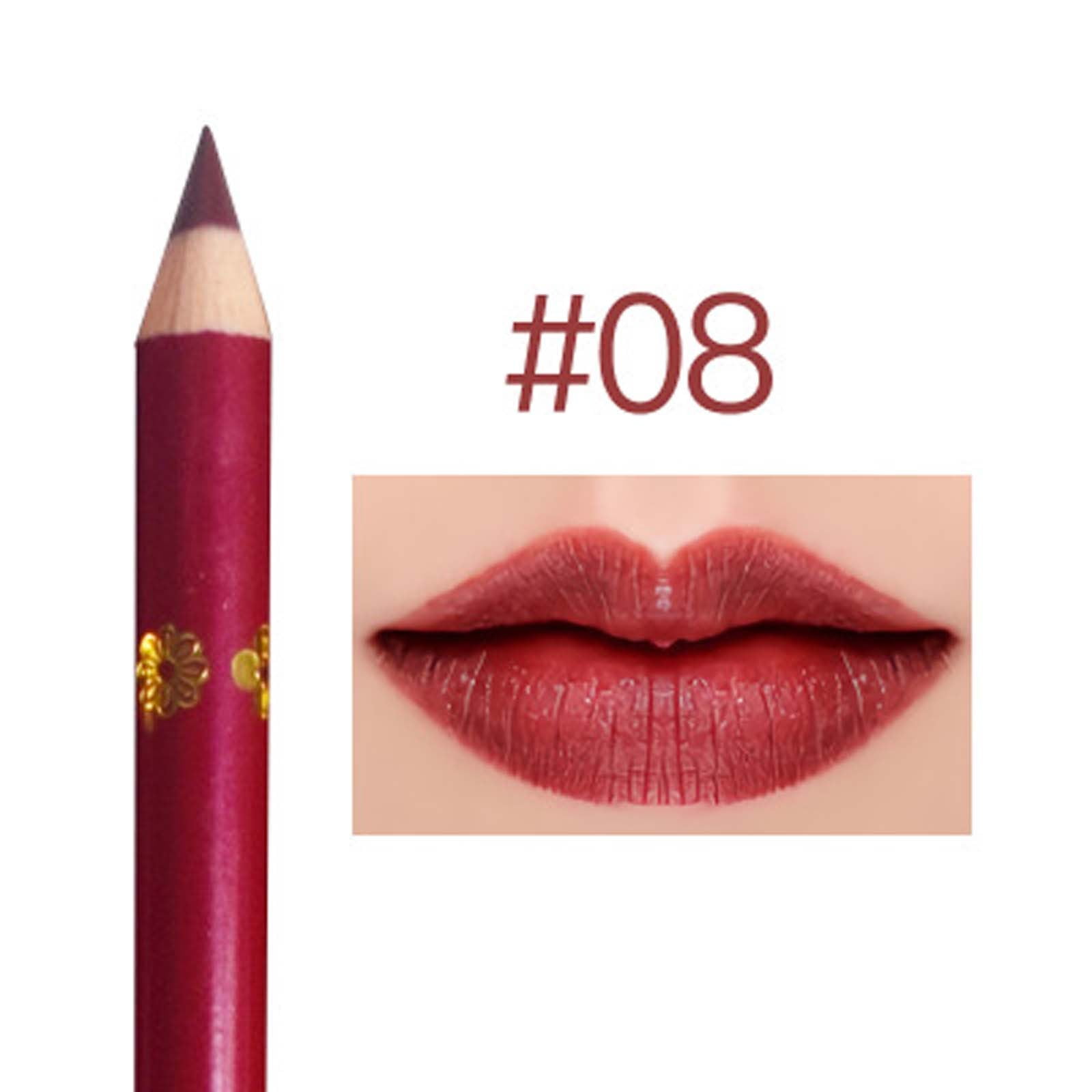 Todaioua Women Waterproof Makeup Lip Pencil Matte Velvet Lip Liner Pen ...