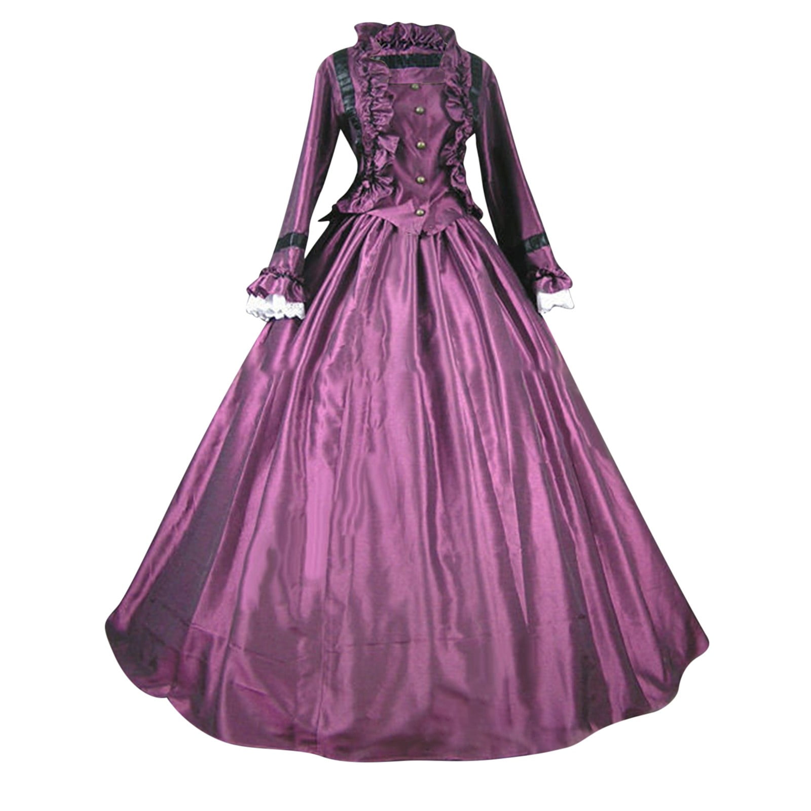Quinlirra Women's Medieval Renaissance Retro Gown Costume Dress Women ...