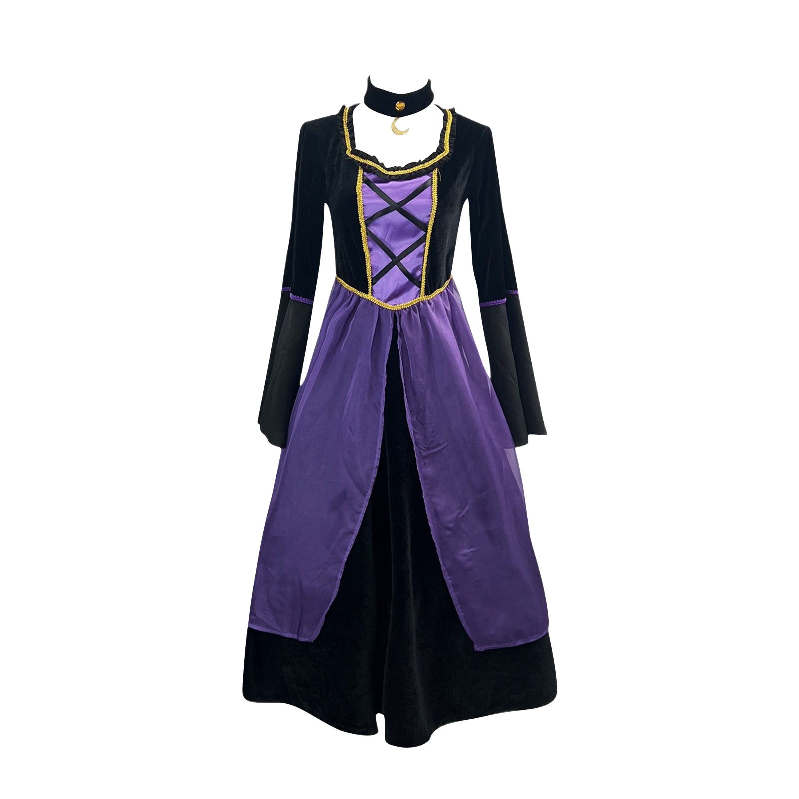 Rutainlusire Womens Plus Size Dresses Halloween Costume Witch Role ...