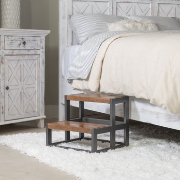 Free Shipping! Powell Palamar 2-Step Bed Stepswith Storage, Lightly ...