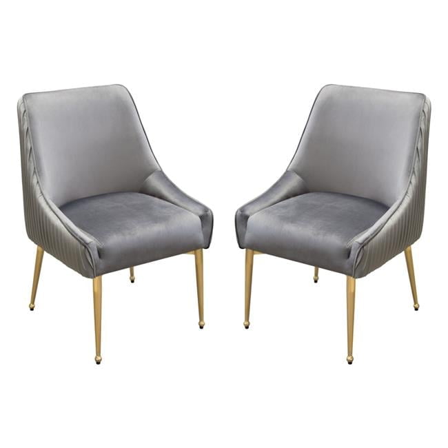 Quinn Dining Chairs with Vertical Outside Pleat Detail & Contoured Arm ...