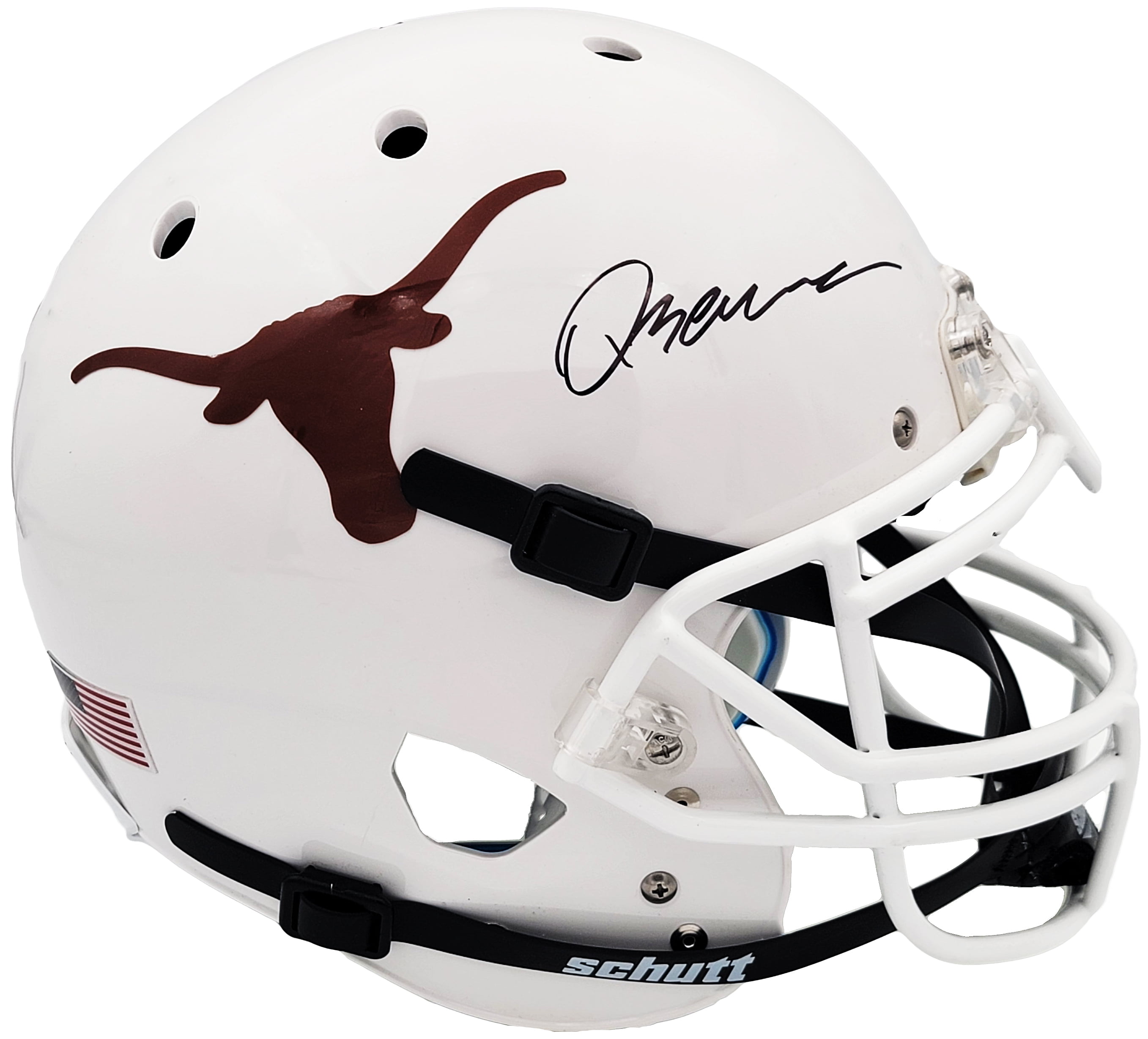 Quinn Ewers Autographed Texas Longhorns White Schutt Full Size ...