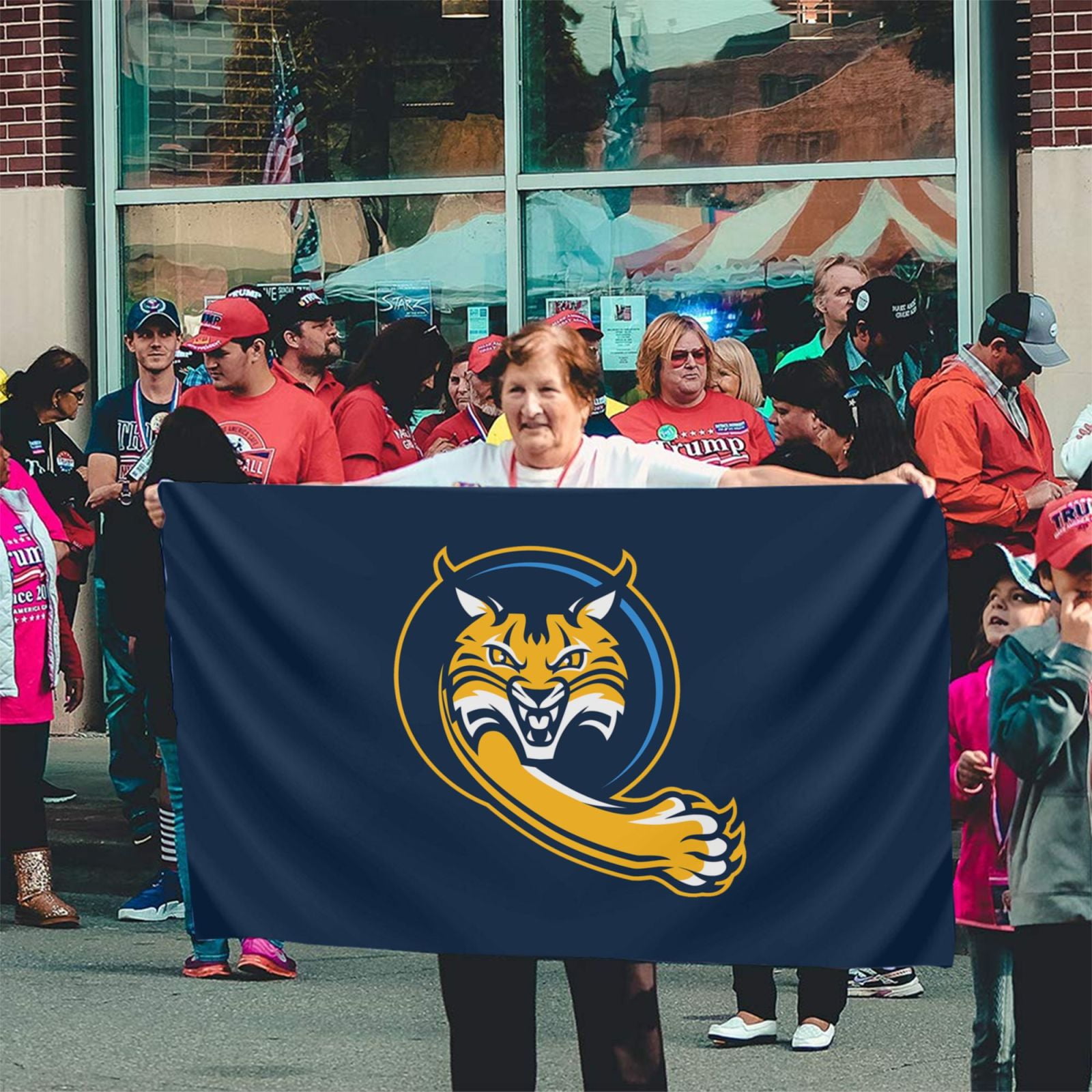Quinnipiac University Logo Flag 3x5 Ft Holiday Banner Garden Yard House ...