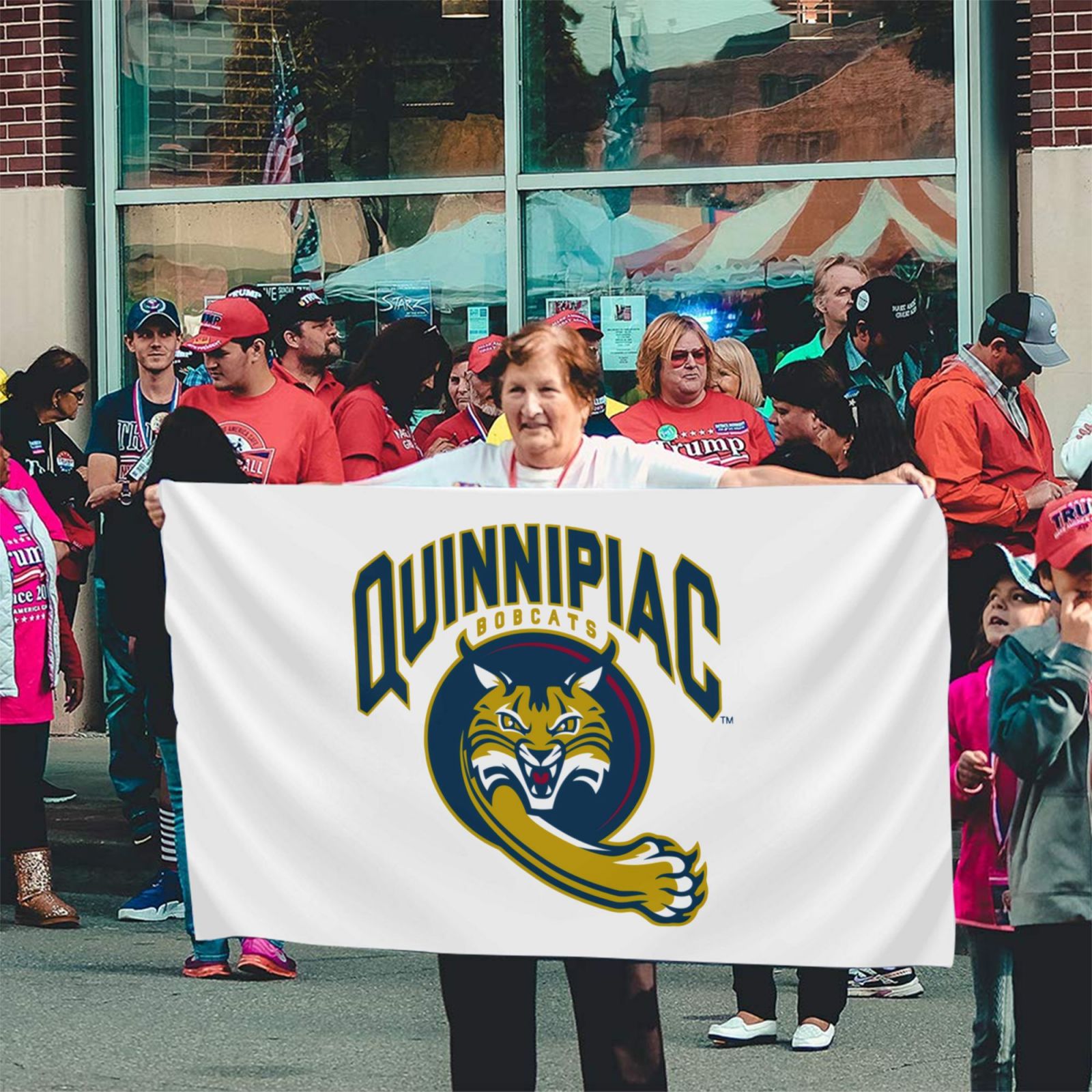 Quinnipiac University Logo Flag 3x5ft, Home Garden Flag, Suitable For ...