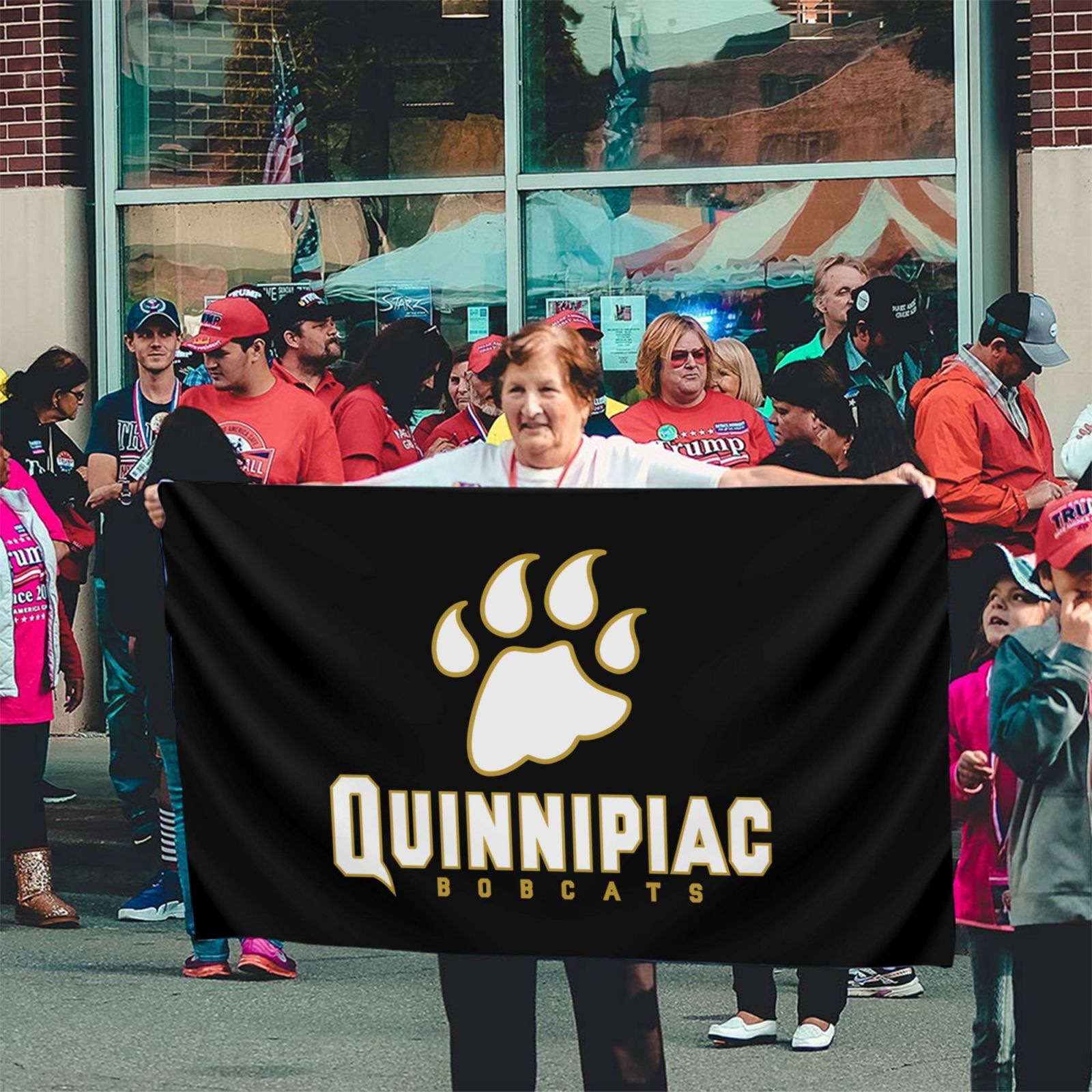 Quinnipiac University Logo Flag 3x5ft, Home Garden Flag, Suitable For ...