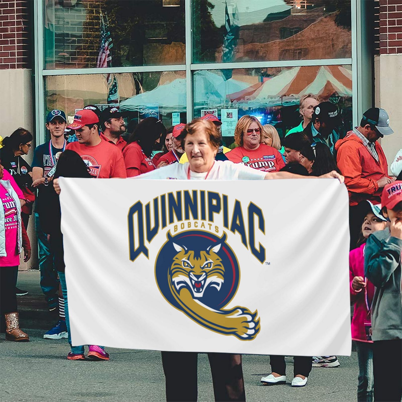 Quinnipiac University Logo Flag 3x5ft, Home Garden Flag, Suitable For ...