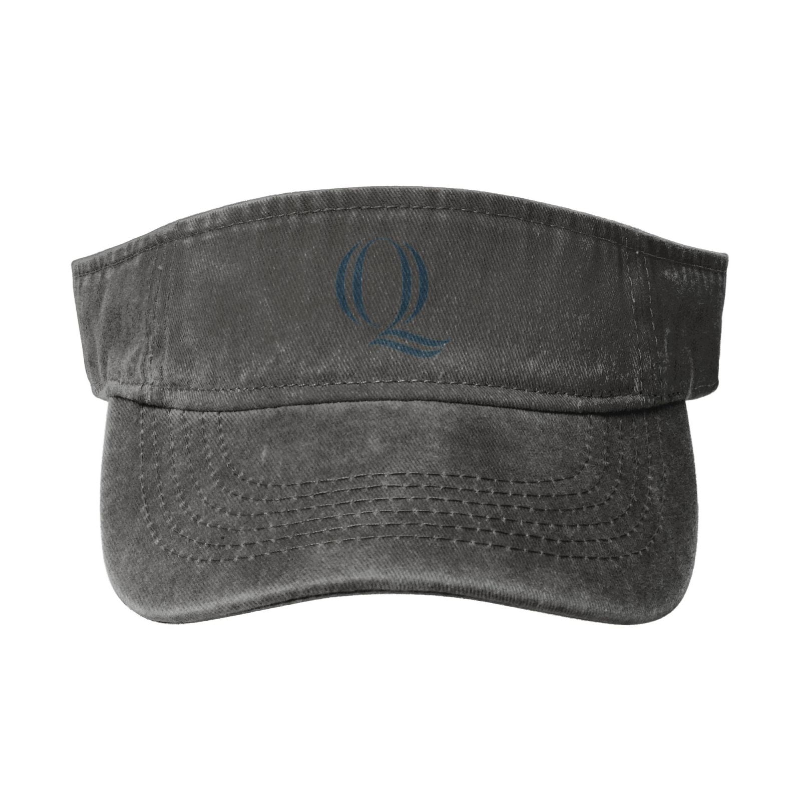 Quinnipiac University Logo Washed Cowboy Empty Top Baseball Sun Cap ...