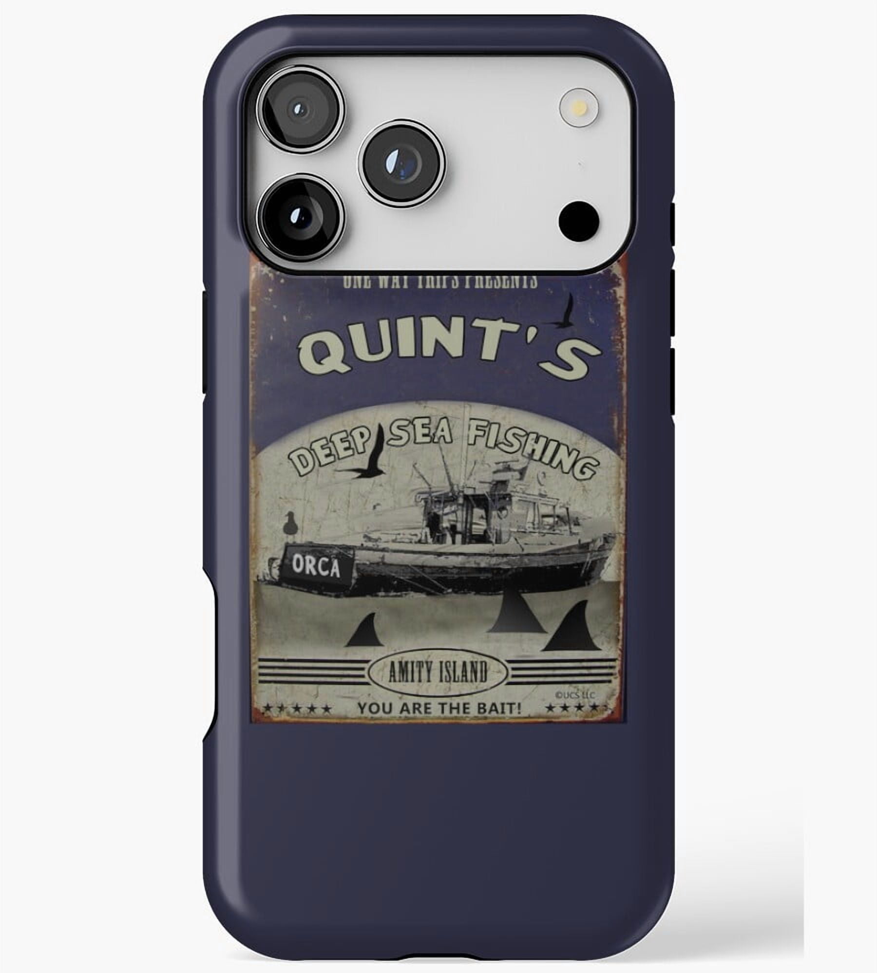 Quint's Shark Fishing, One Way Trips Jaws Movie Art H7444 Phone Case ...