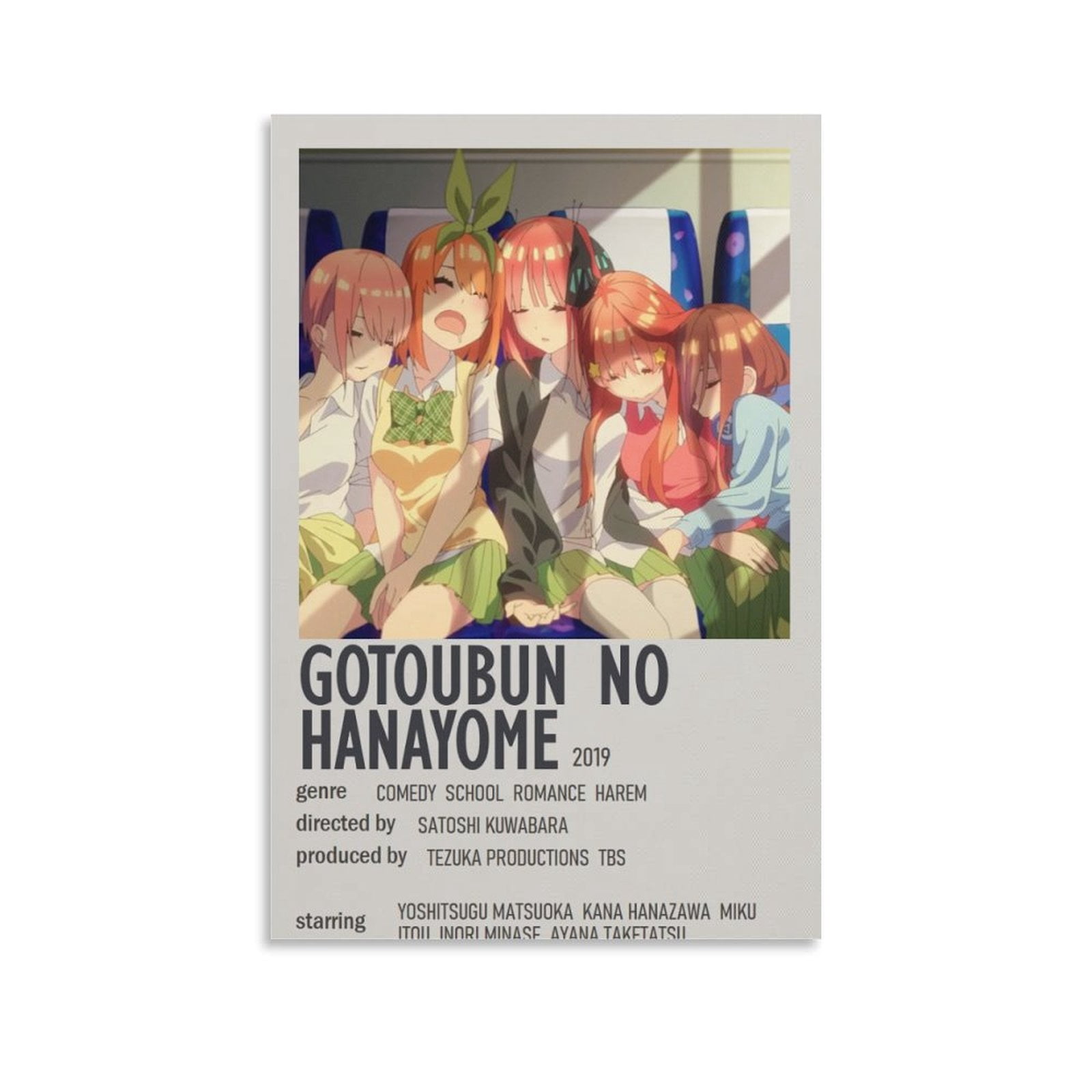 The Quintessential Quintuplets Anime Poster Aesthetic Poster (9) Room ...