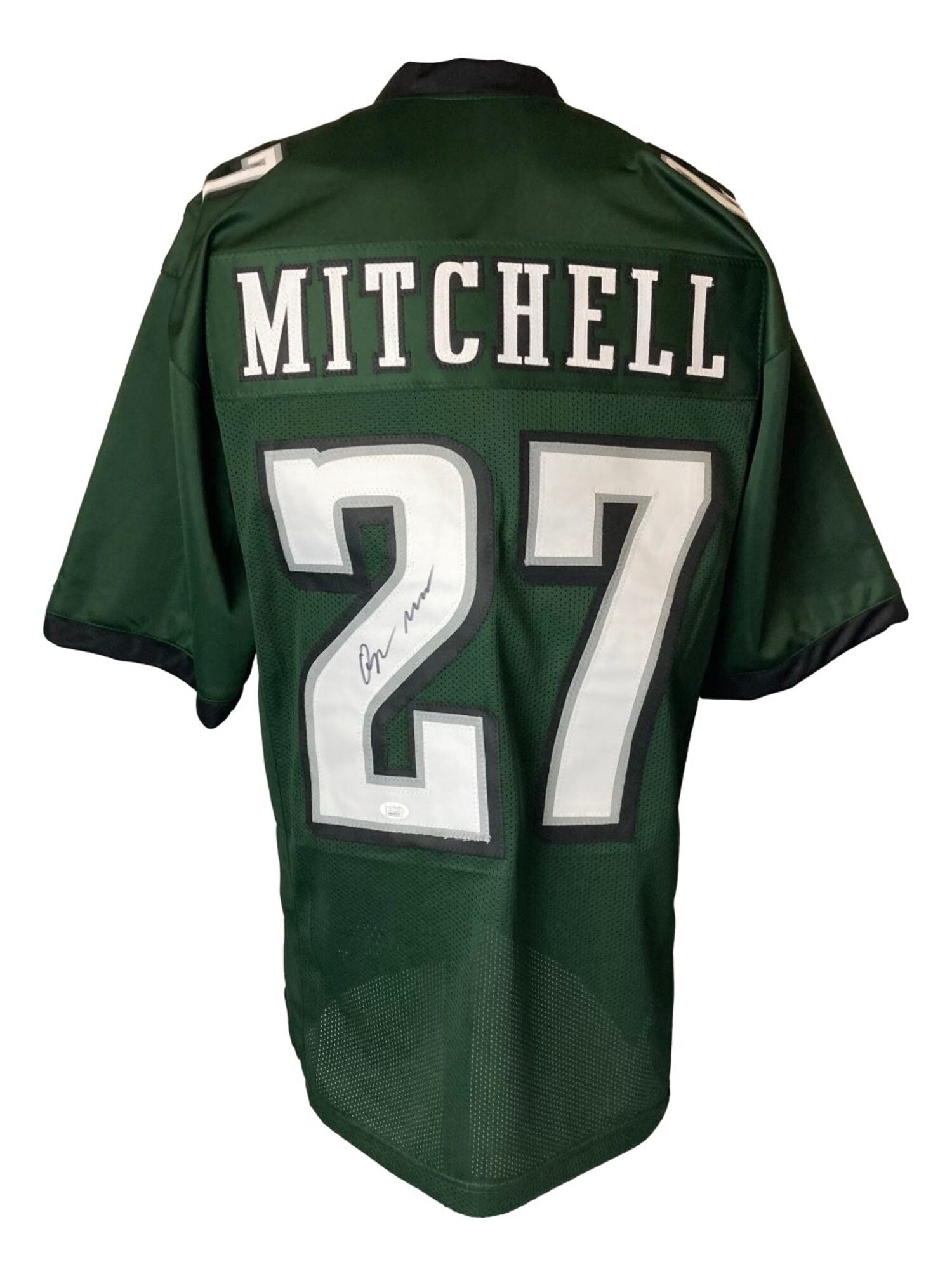 Quinyon Mitchell Philadelphia Signed Green Football Jersey JSA ...