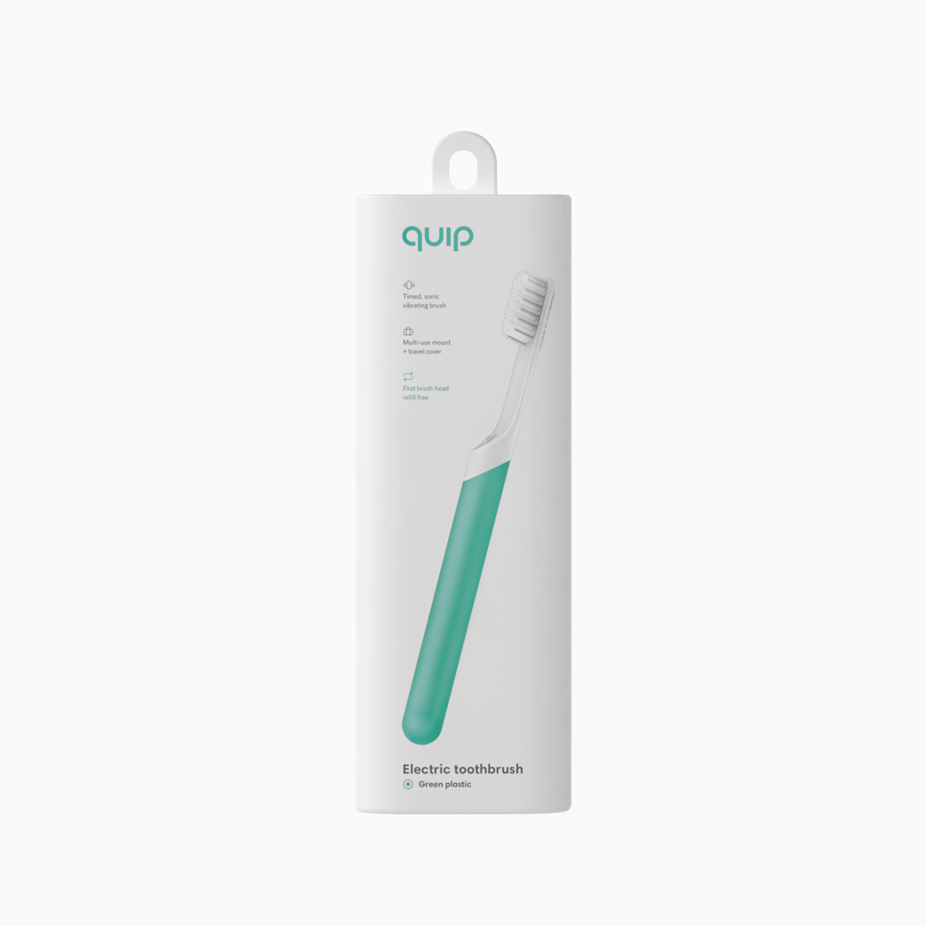 Quip Battery Operated Adult Electric Toothbrush, Soft Timed Power ...