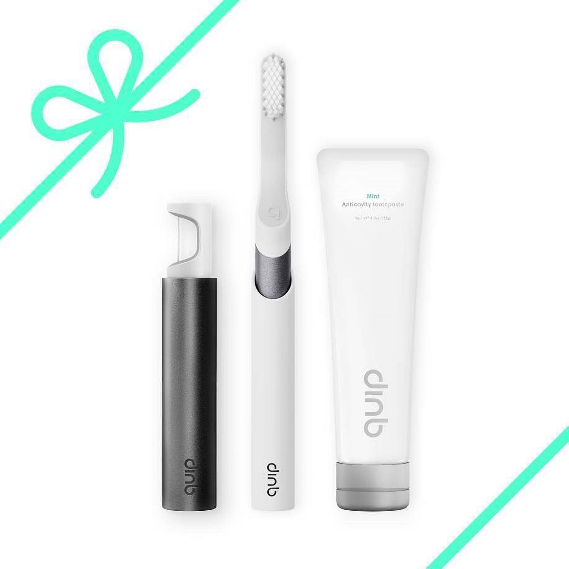 Quip Slate Metal Electric Toothbrush, Toothpaste & Refillable Floss ...