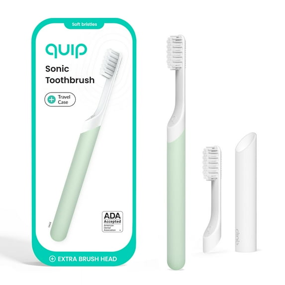 Quip Sonic Electric Toothbrush for Adults - Time Travel & Soft Bristles ...