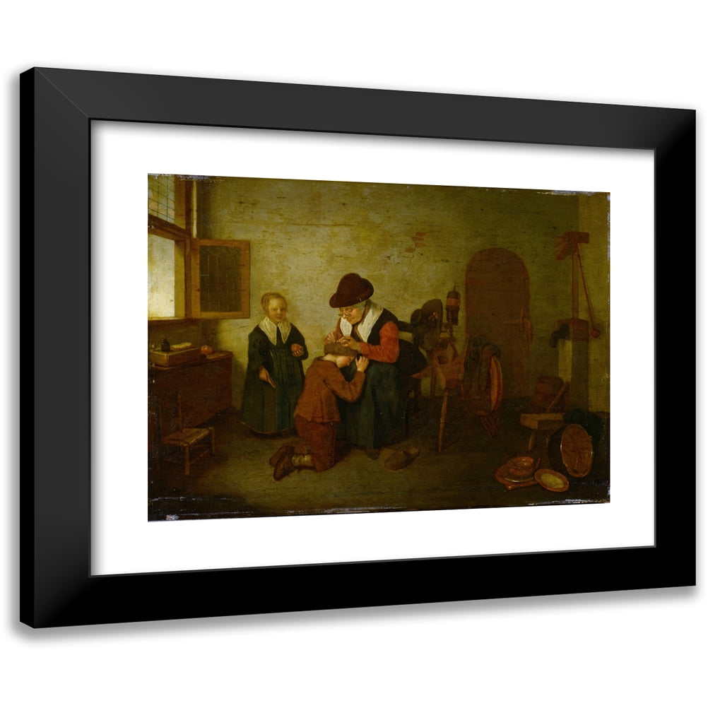 Quirijn Van Brekelenkam 14x12 Black Modern Framed Museum Art Print ...