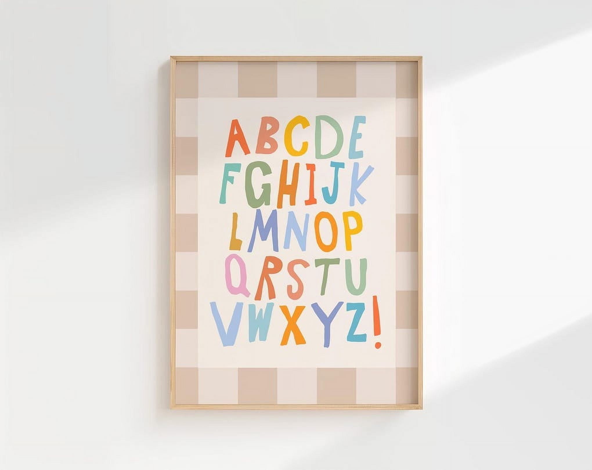 Quirky Alphabet Print For Kids - Bold And Playful Wall Art For Nursery ...