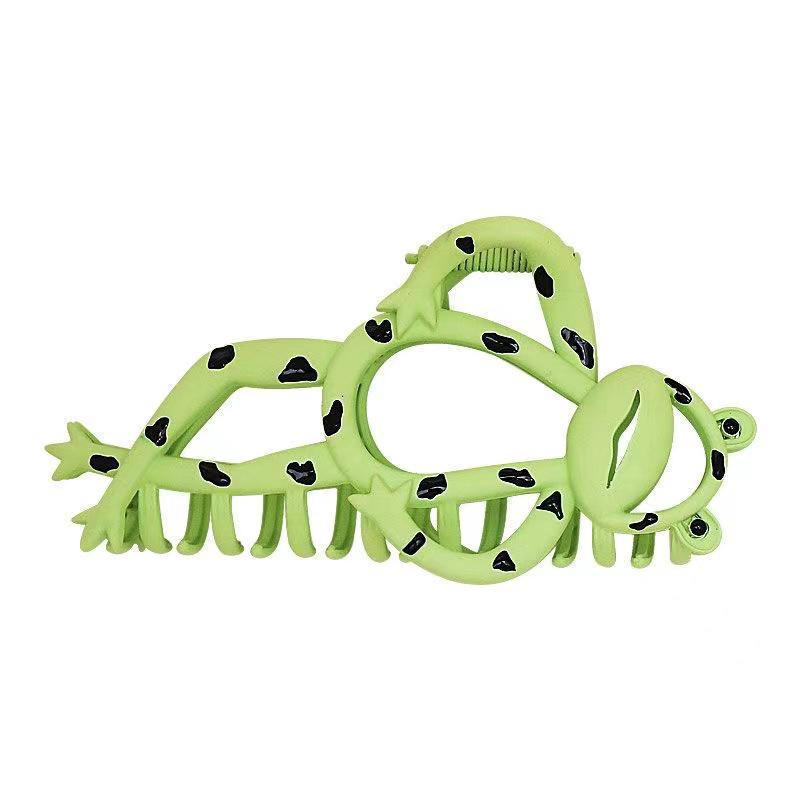 Quirky Cartoon Funny Frog Shark Clip, Women's Back of the Head Grab ...