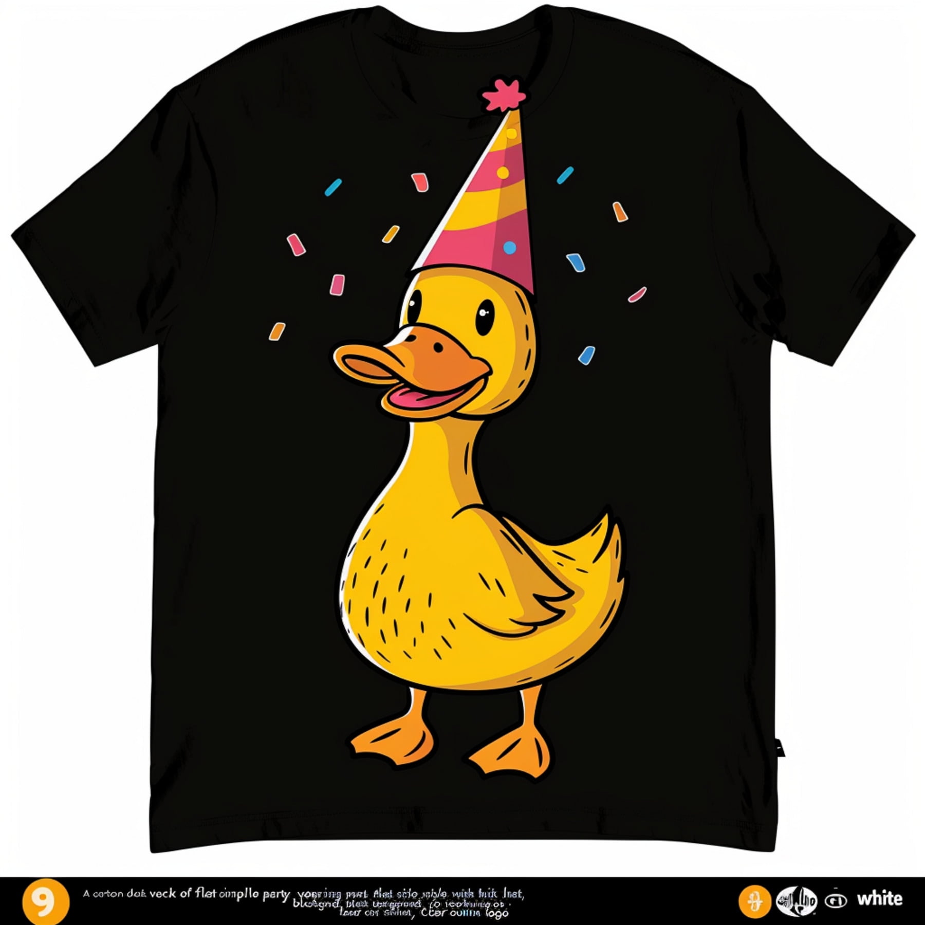 Quirky Duck Party Hat Design Minimalist Vector Graphic Laser Cut ...