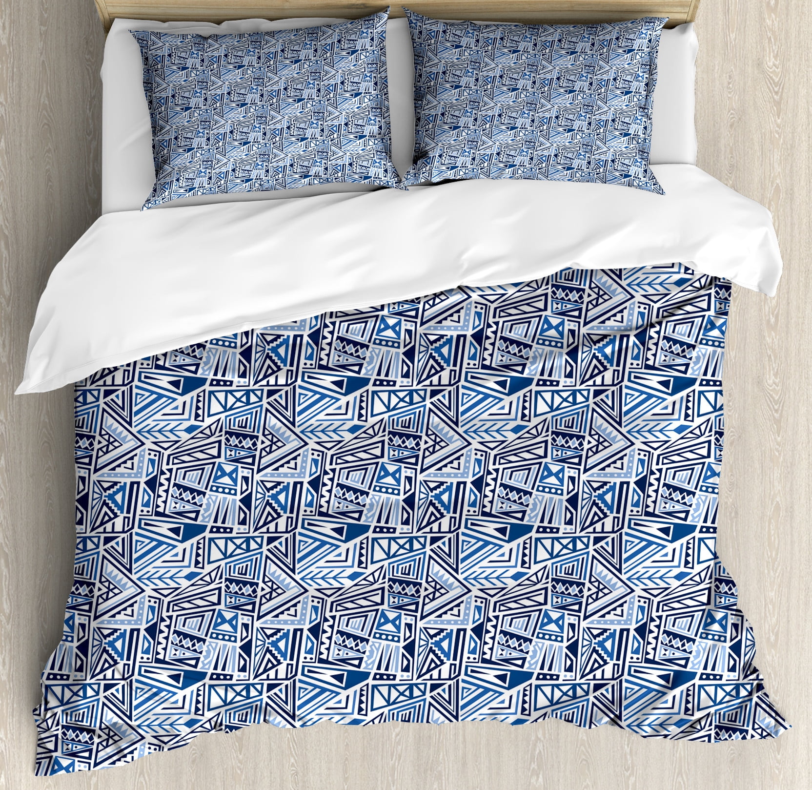 Quirky Duvet Cover Set, Retro African Funky Culture Symbolic Ritual ...