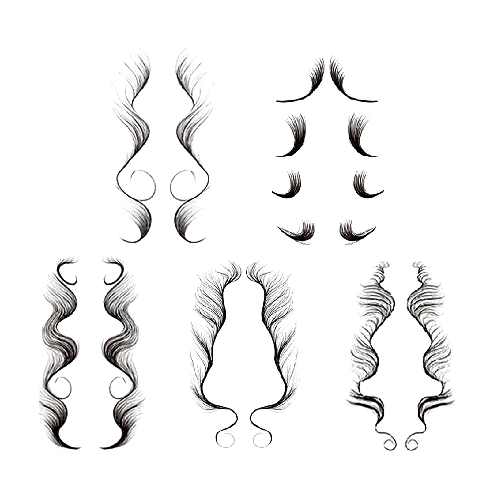 Quistrepon Fake Edges Hair Tattoo Baby Hair Tattoo Stickers Waterproof ...