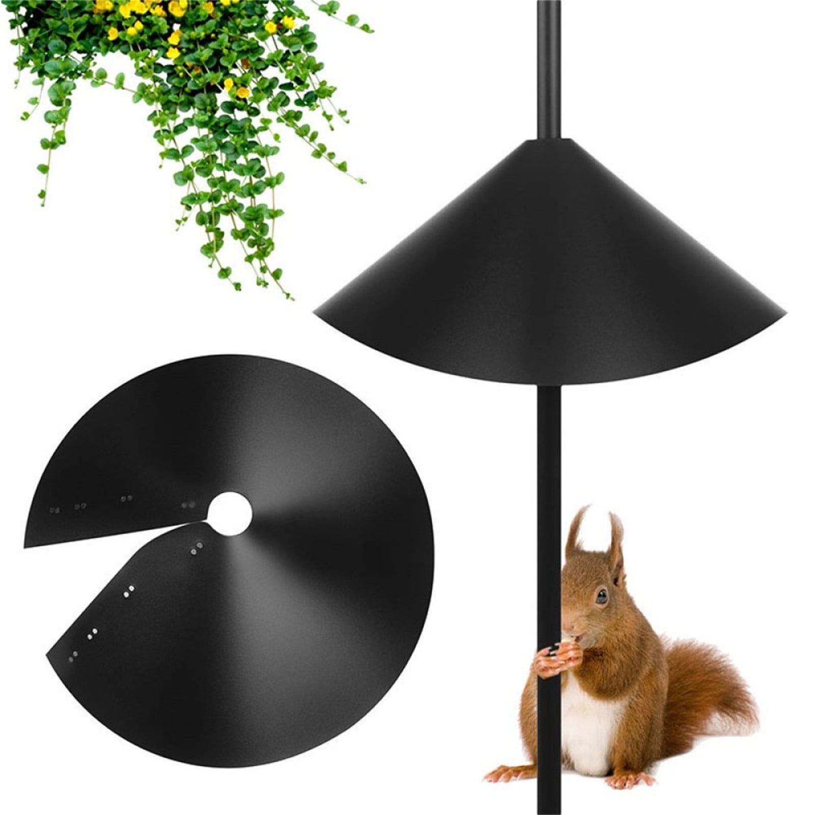 Quistrepon Squirrel Proof Baffle Wrap Guard Around Protects Hanging ...