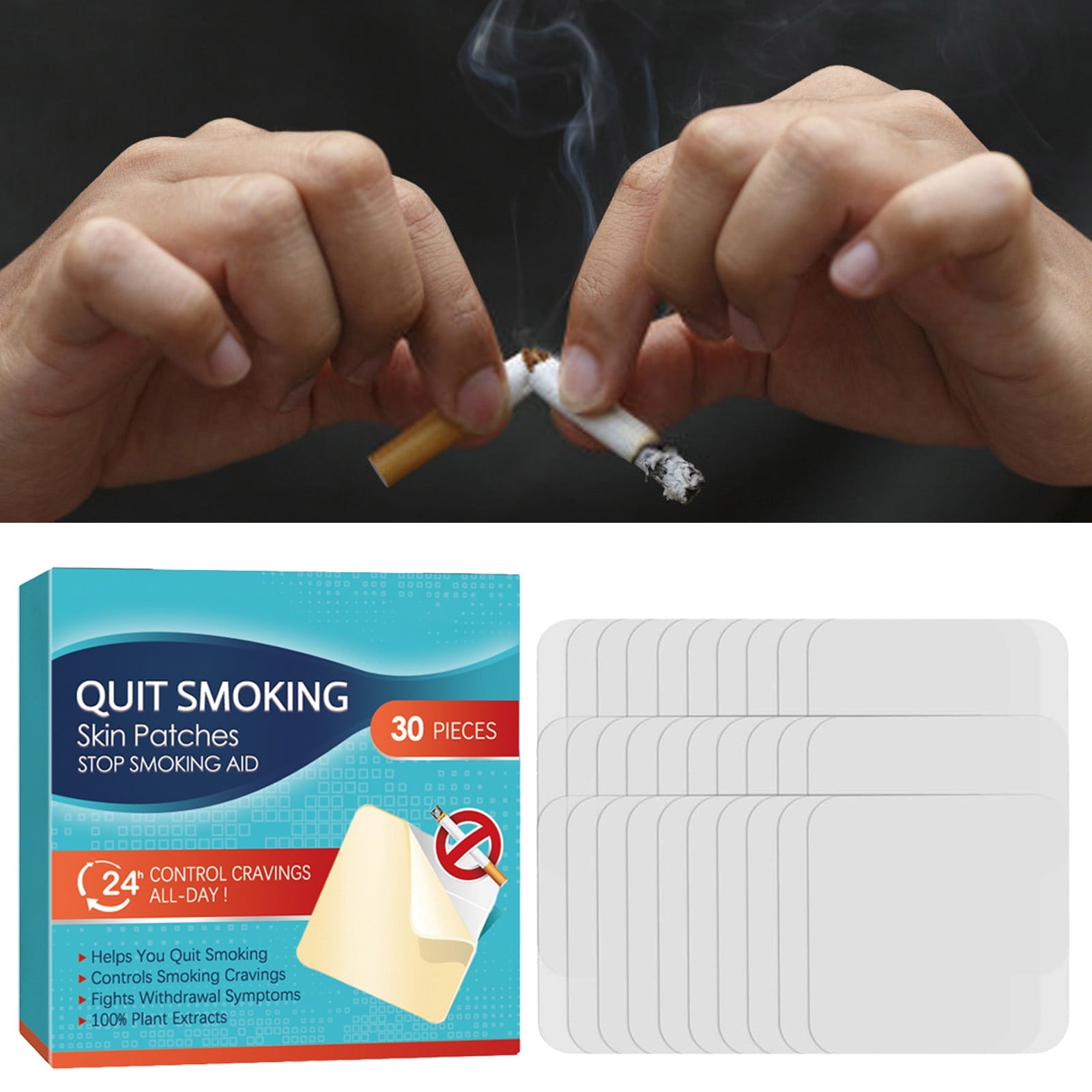 Quit Aid Natural Blend For Withdrawal 30 Packs Per Box-Relieve smoking ...