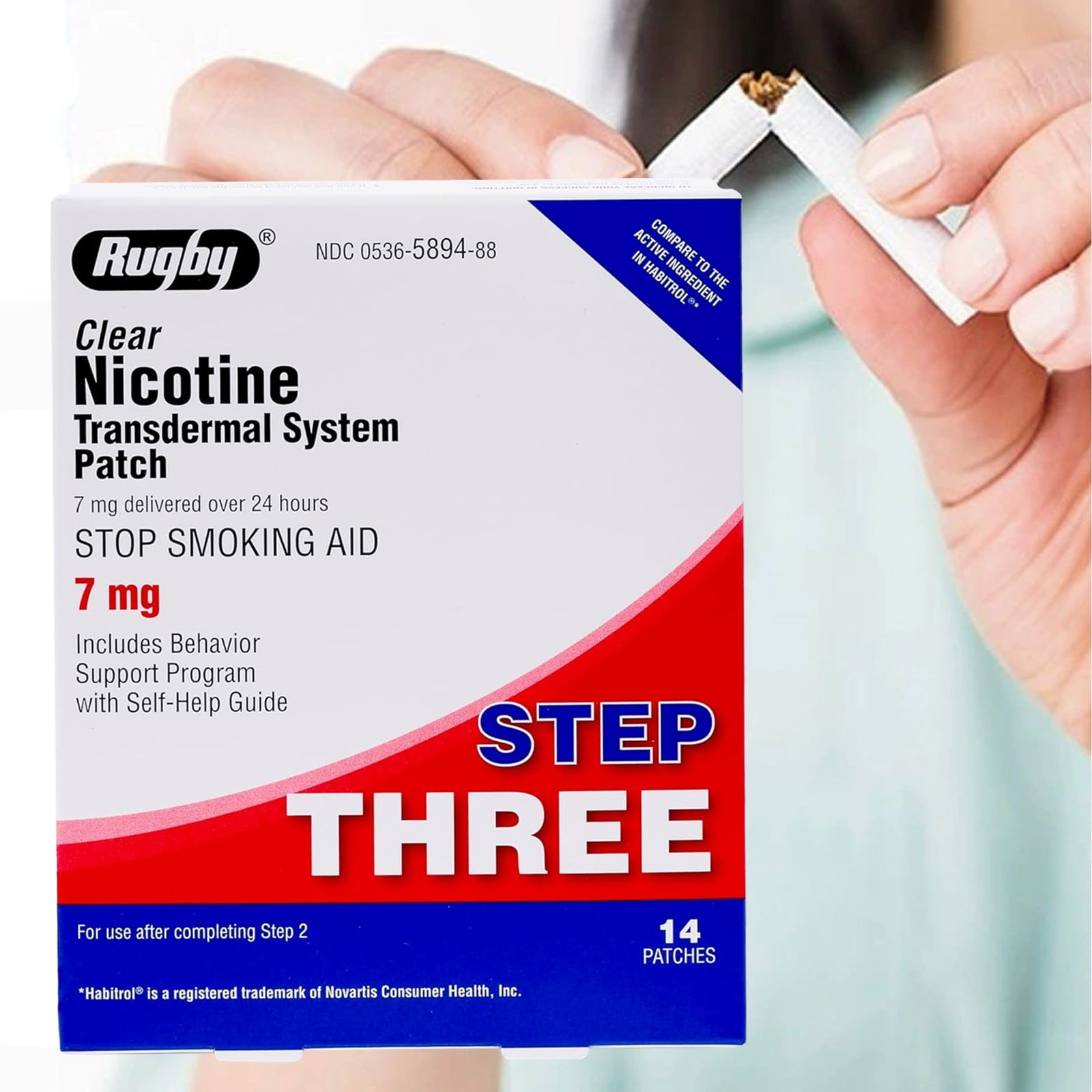 Quit Smoking Aid,Nicotine Patches,Rugby Nicotine Patches 7mg,Rugby ...