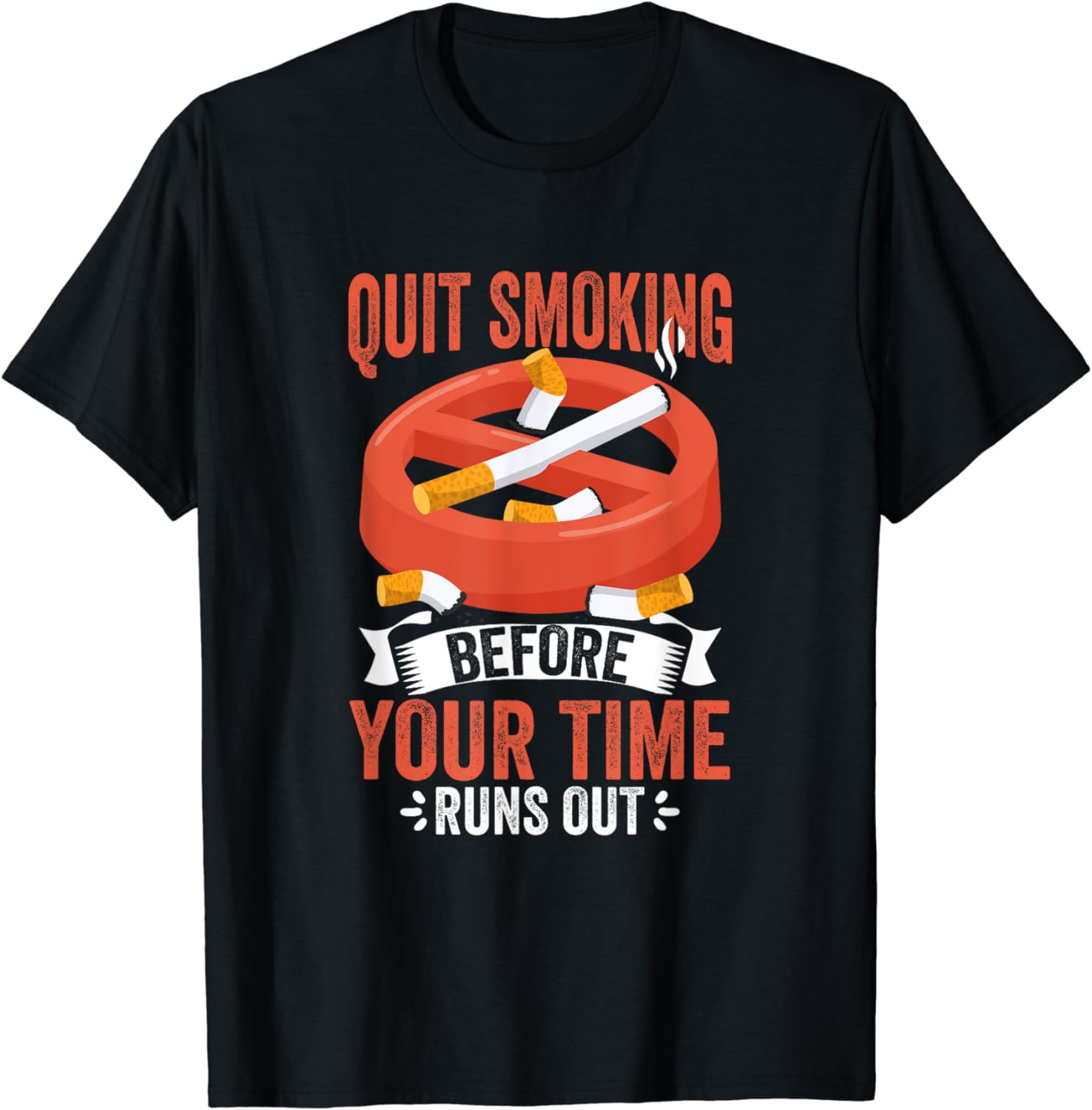 Quit Smoking - No Tobacco Day Anti Cigarettes Anti Smoking T-Shirt ...