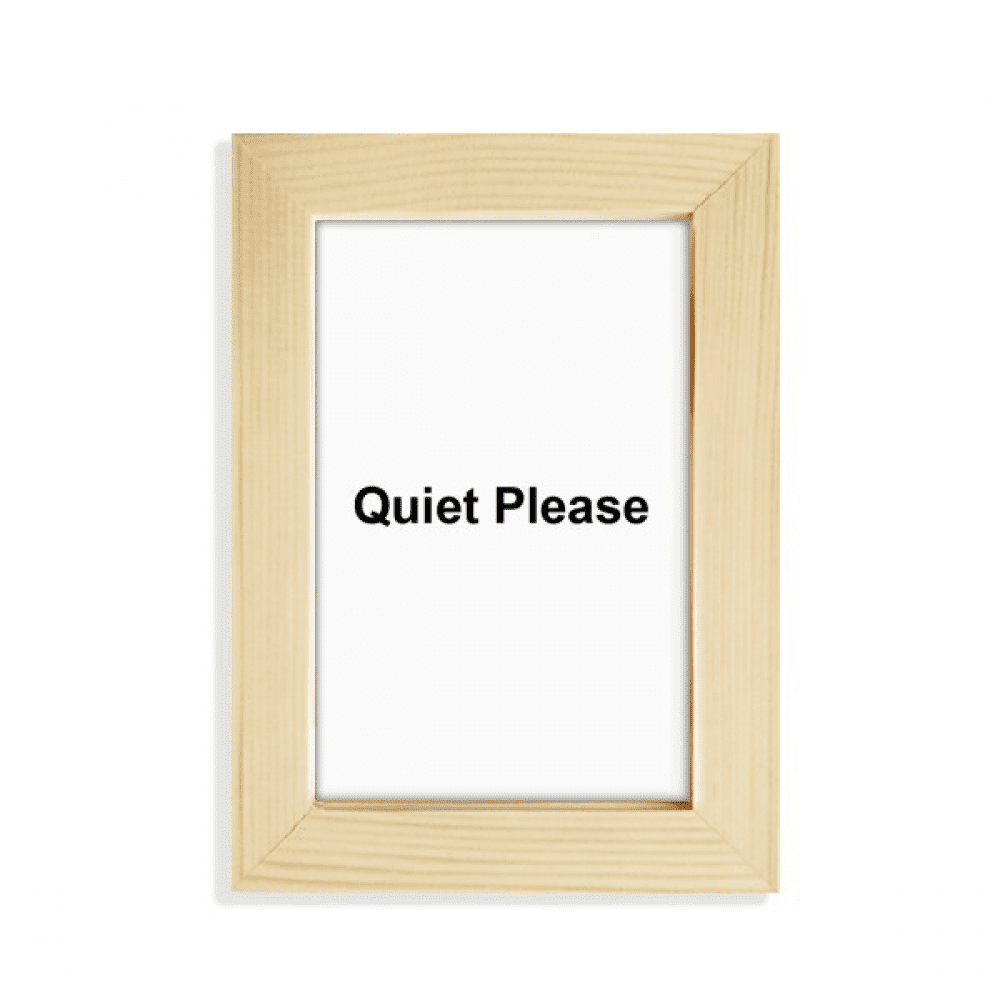Quite Please Warning Symbol Pattern Desktop Display Photo Frame Picture ...